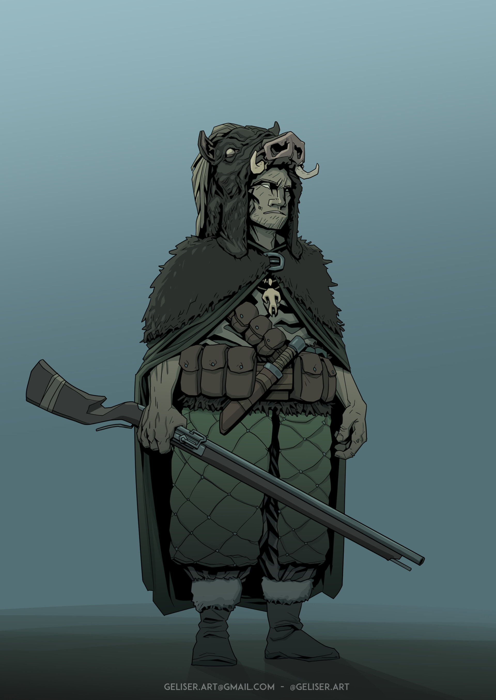 ArtStation - RPG character commission - Hunter