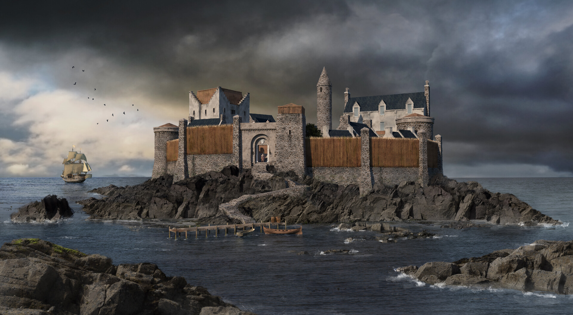 ArtStation - Island Stronghold