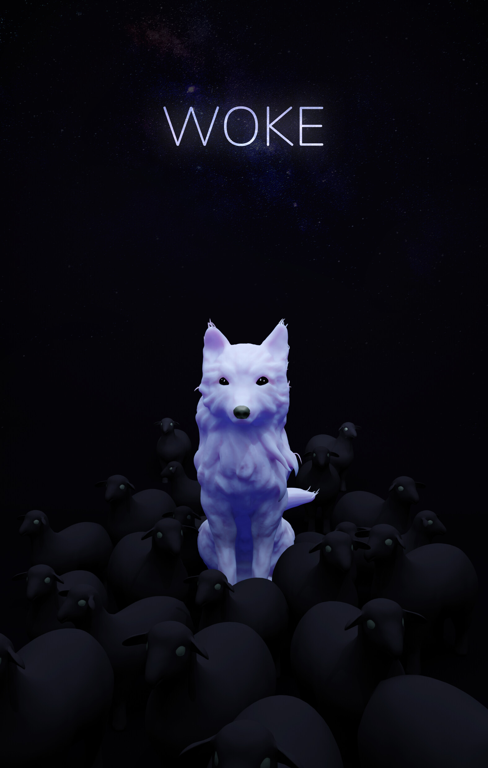 ArtStation - "Woke" book cover