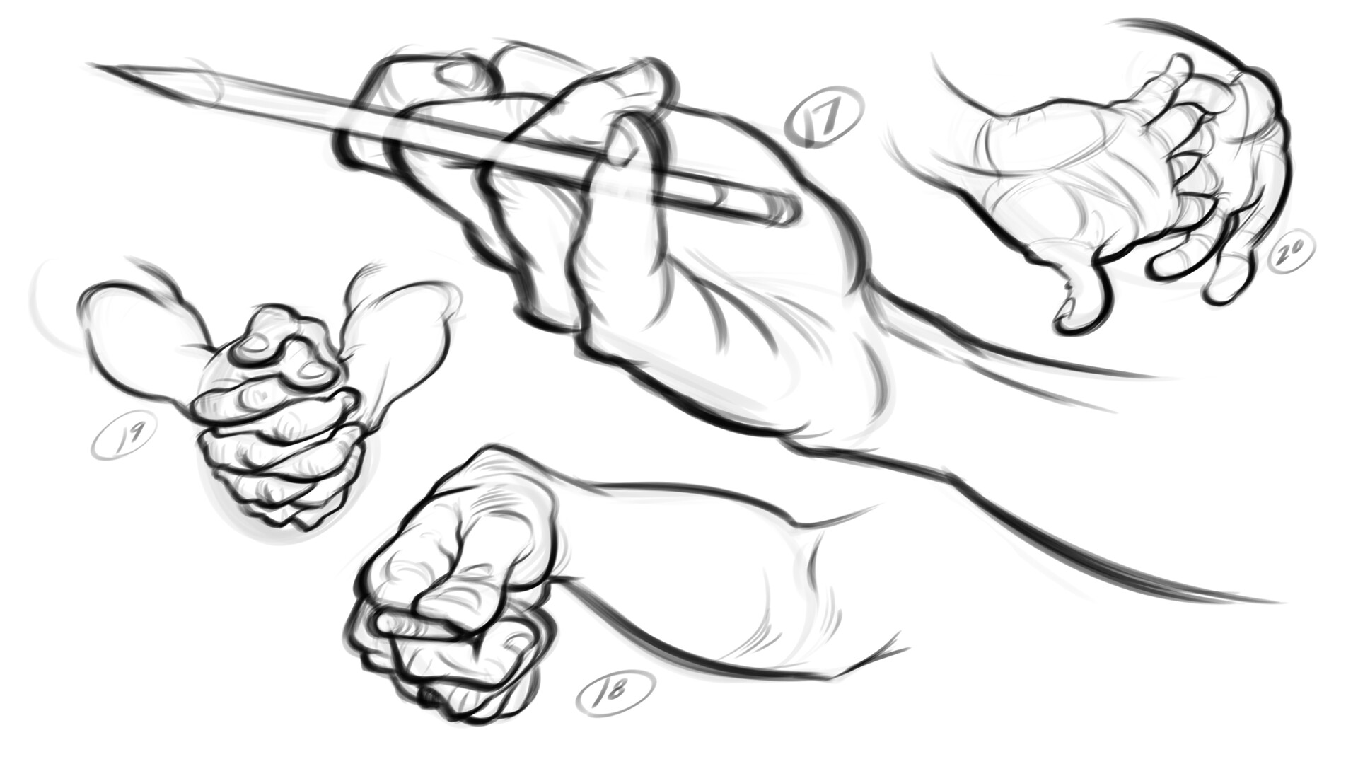 ArtStation - Gesture & Hands Studies