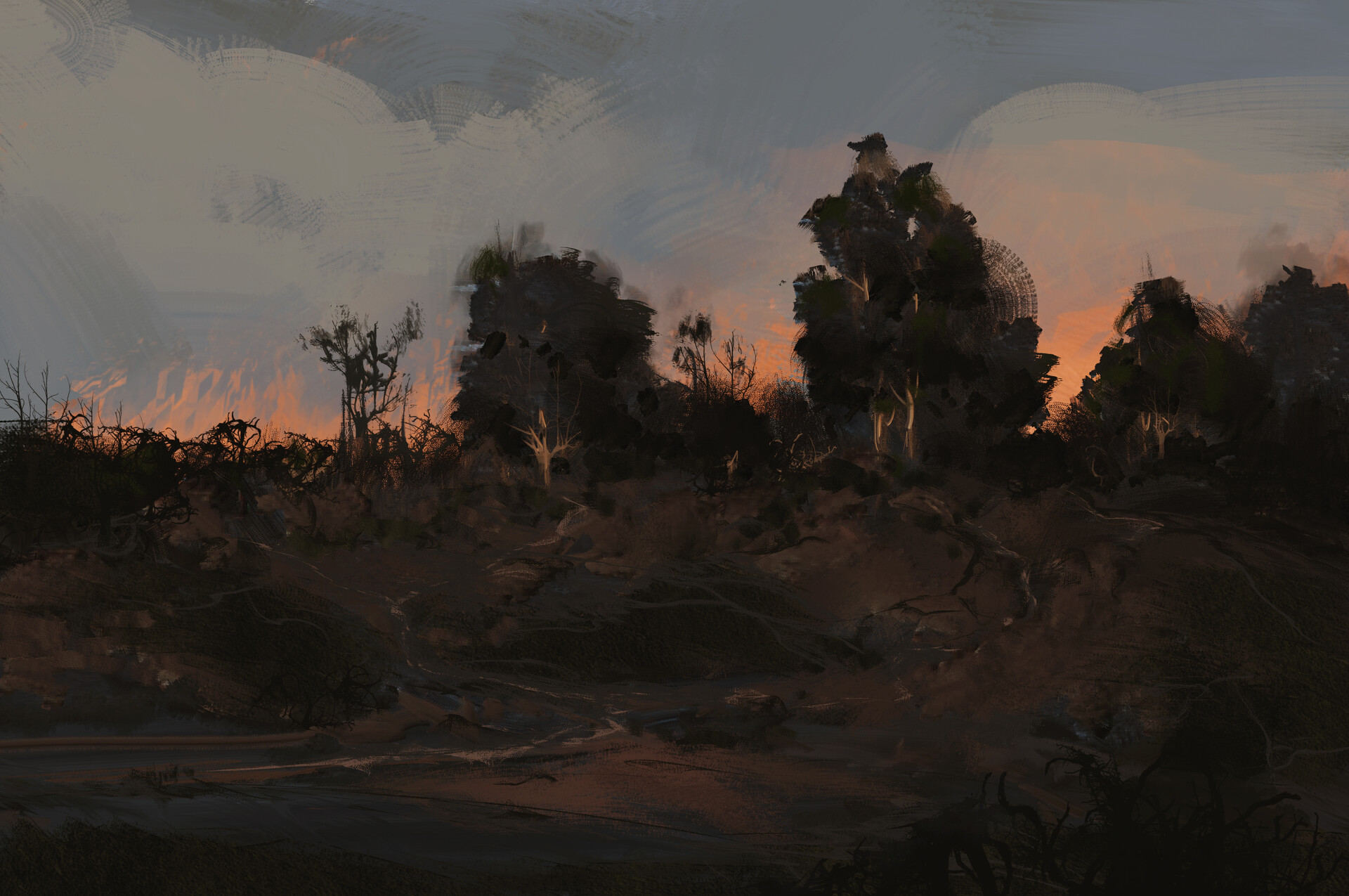 ArtStation - speed paint landscape