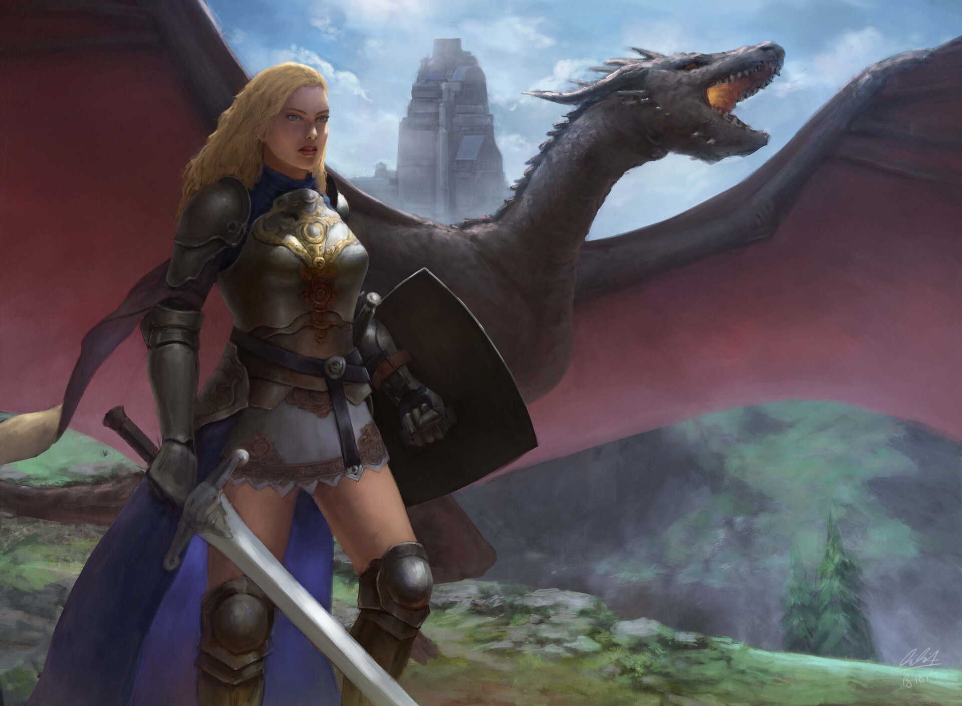 ArtStation - dragon knight