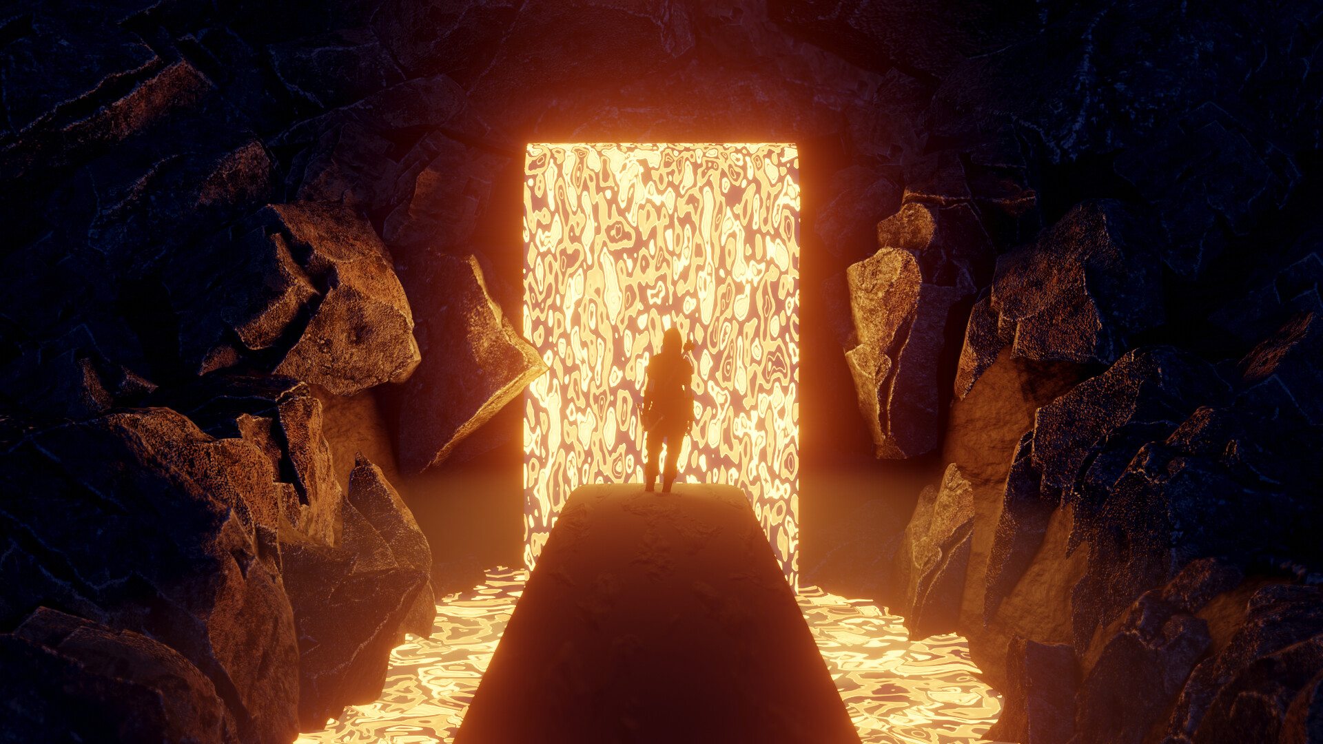 ArtStation - Lavafall Cave