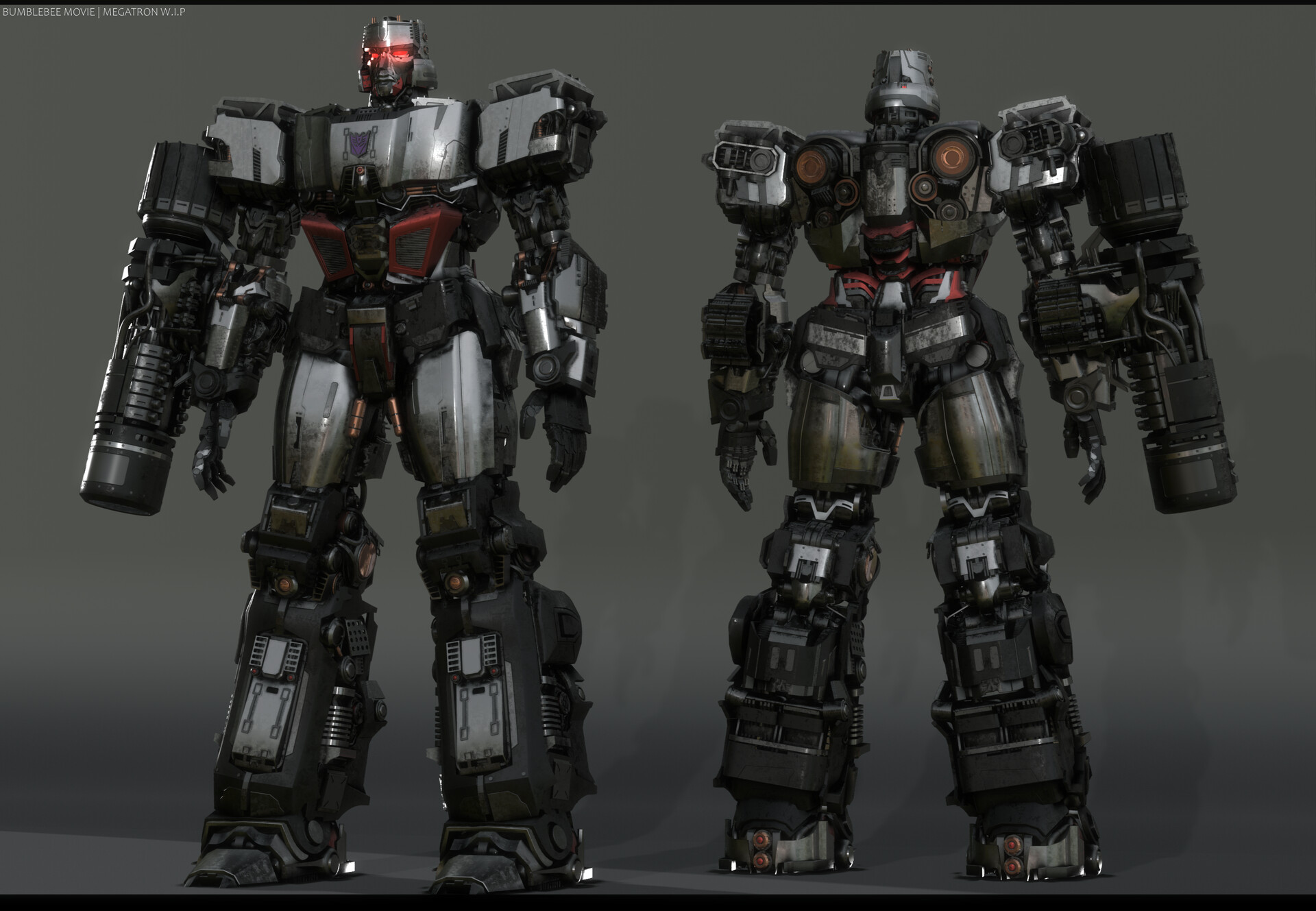 GLARSON TRAWERT - [commission] Bumblebee movie MEGATRON 3D model [WIP]