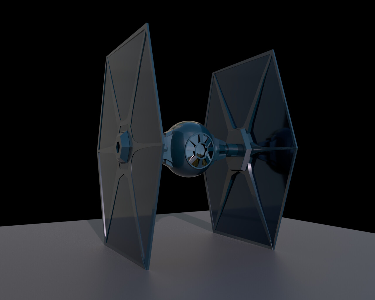 ArtStation - TIE fighter Star Wars 3D modeling