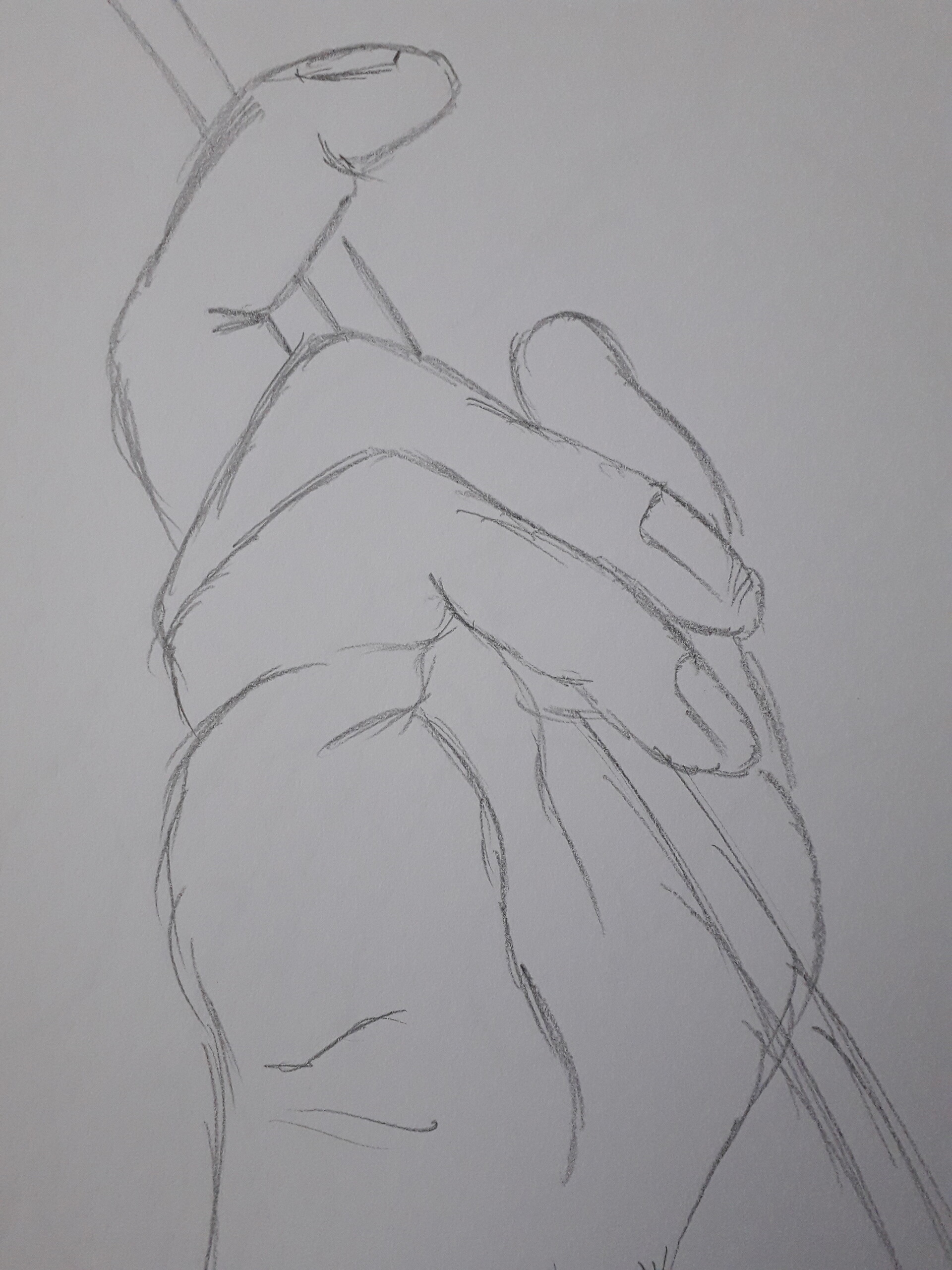 ArtStation - Hand holding a pencil