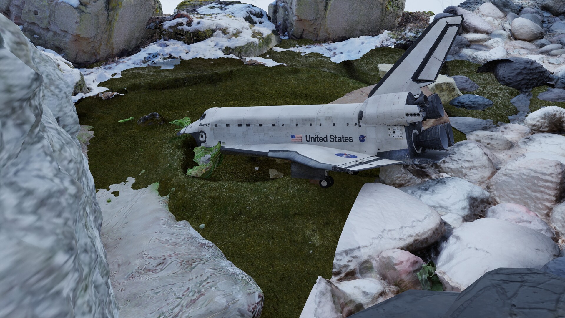 space shuttles crashing