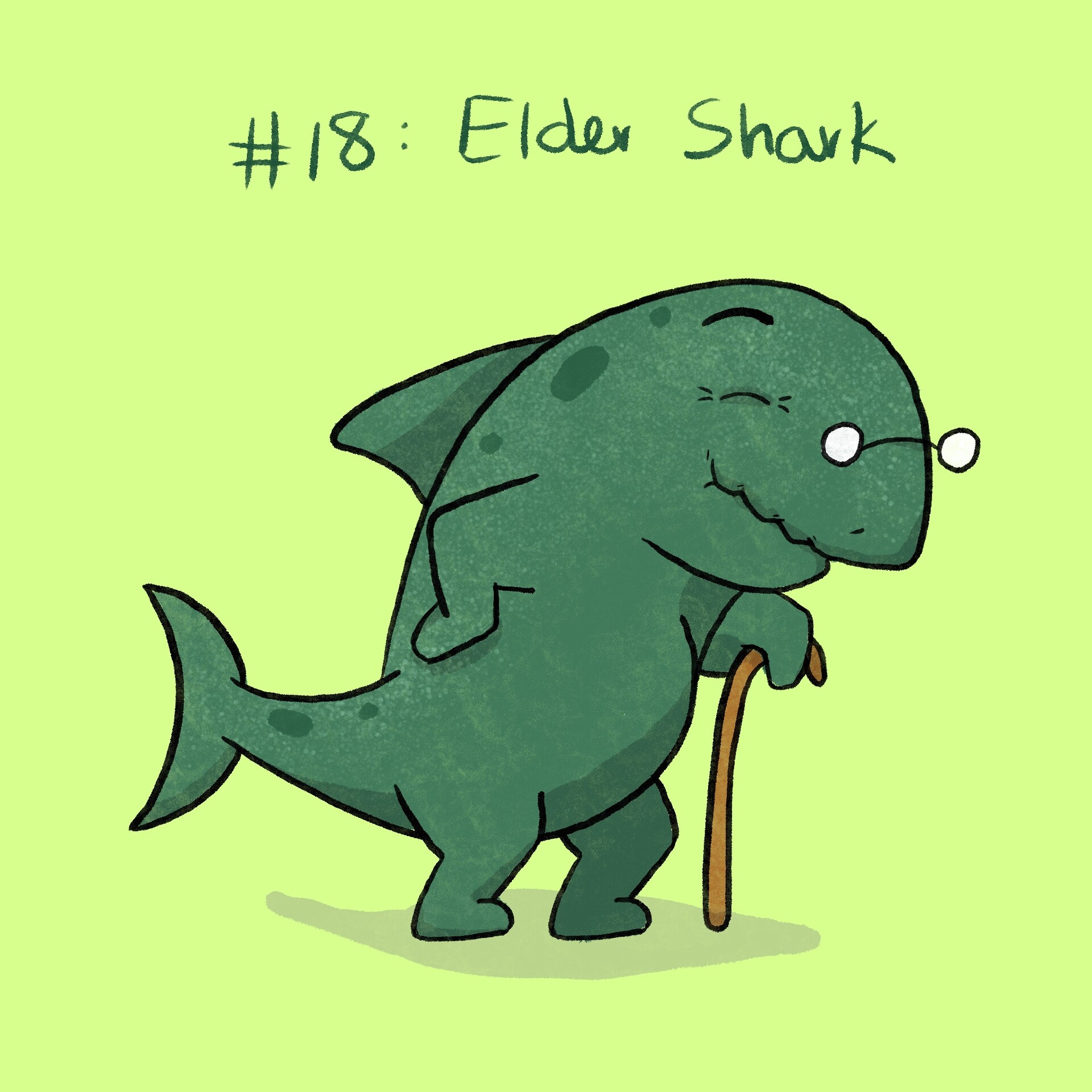 ArtStation - #Sharktober with AstralRequin - Day 18 - Elder Shark