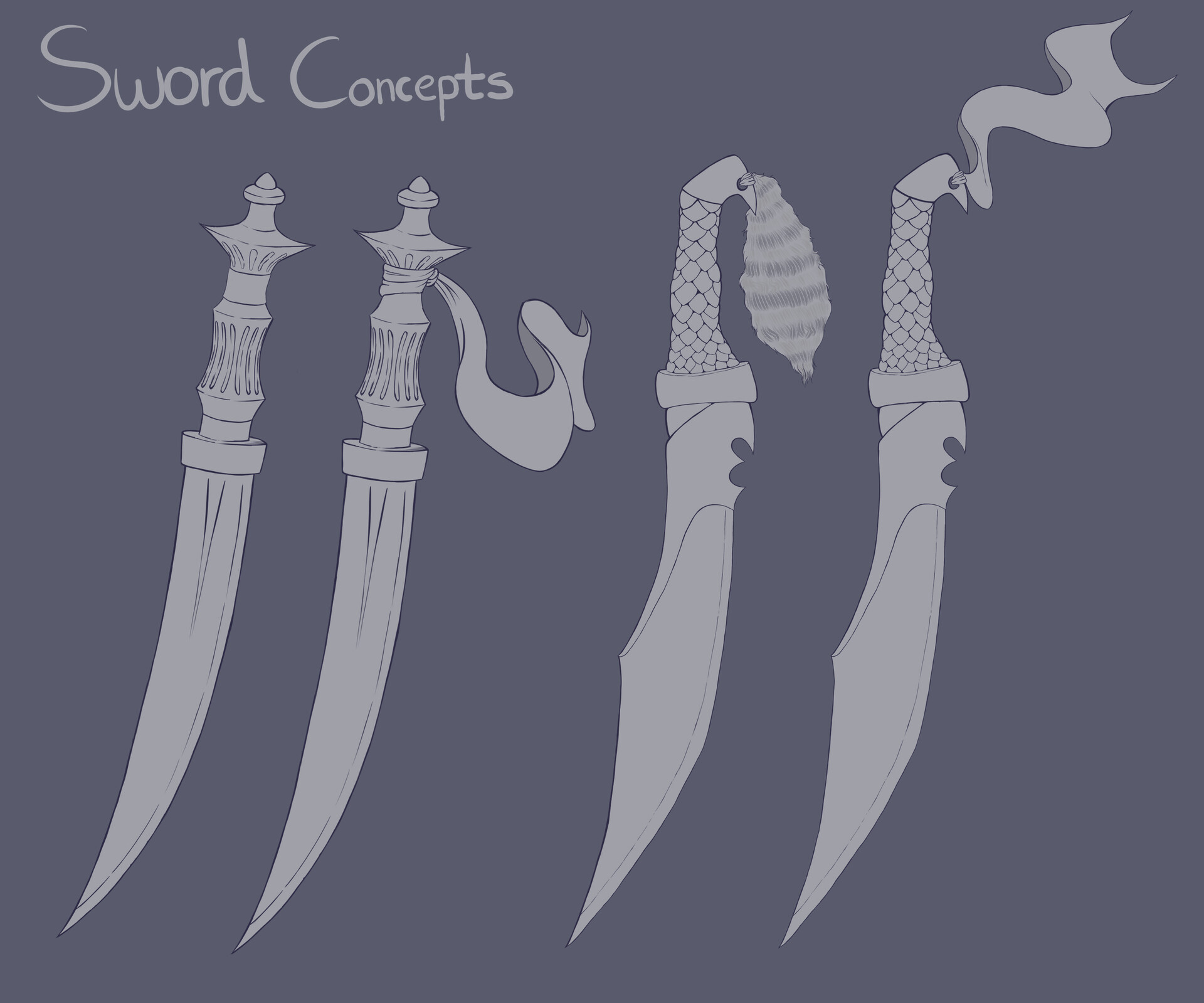 Ami Kyle - Sword Concepts