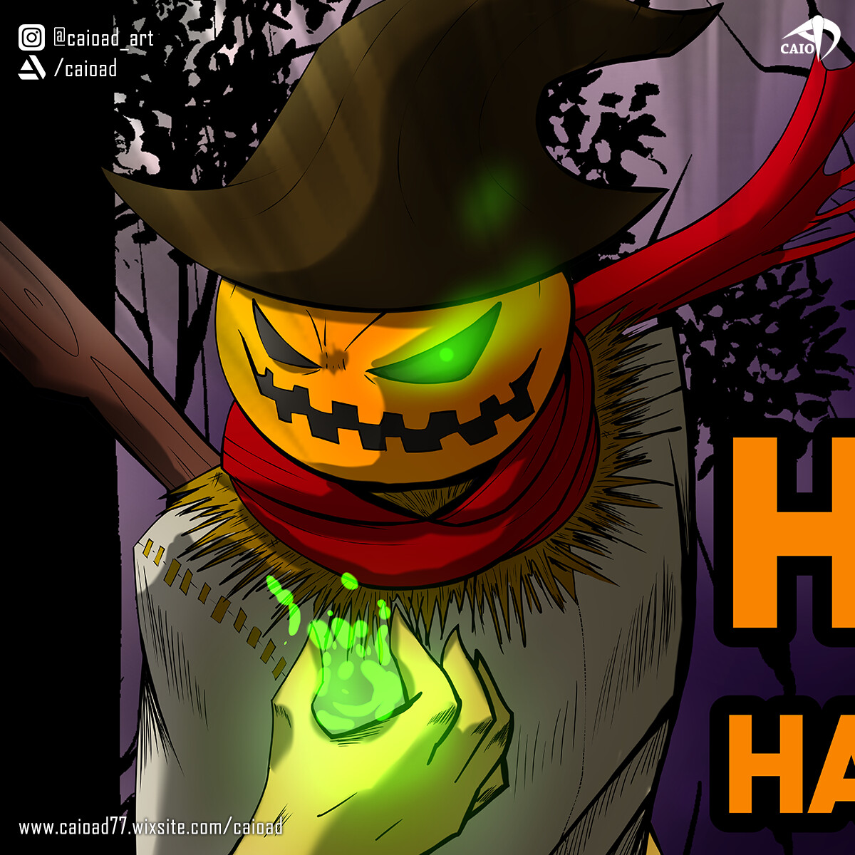 ArtStation - Halloween Jack-o'-lantern