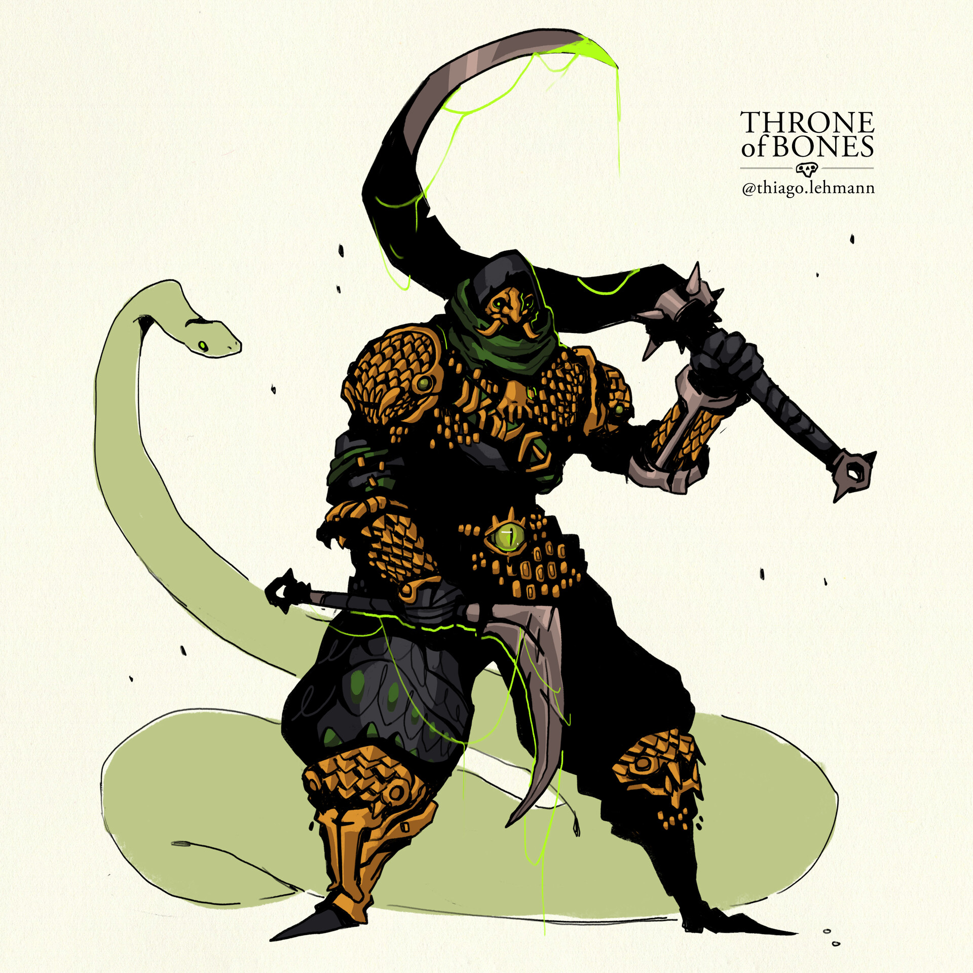 ArtStation - Throne of Bones - Poison Fang