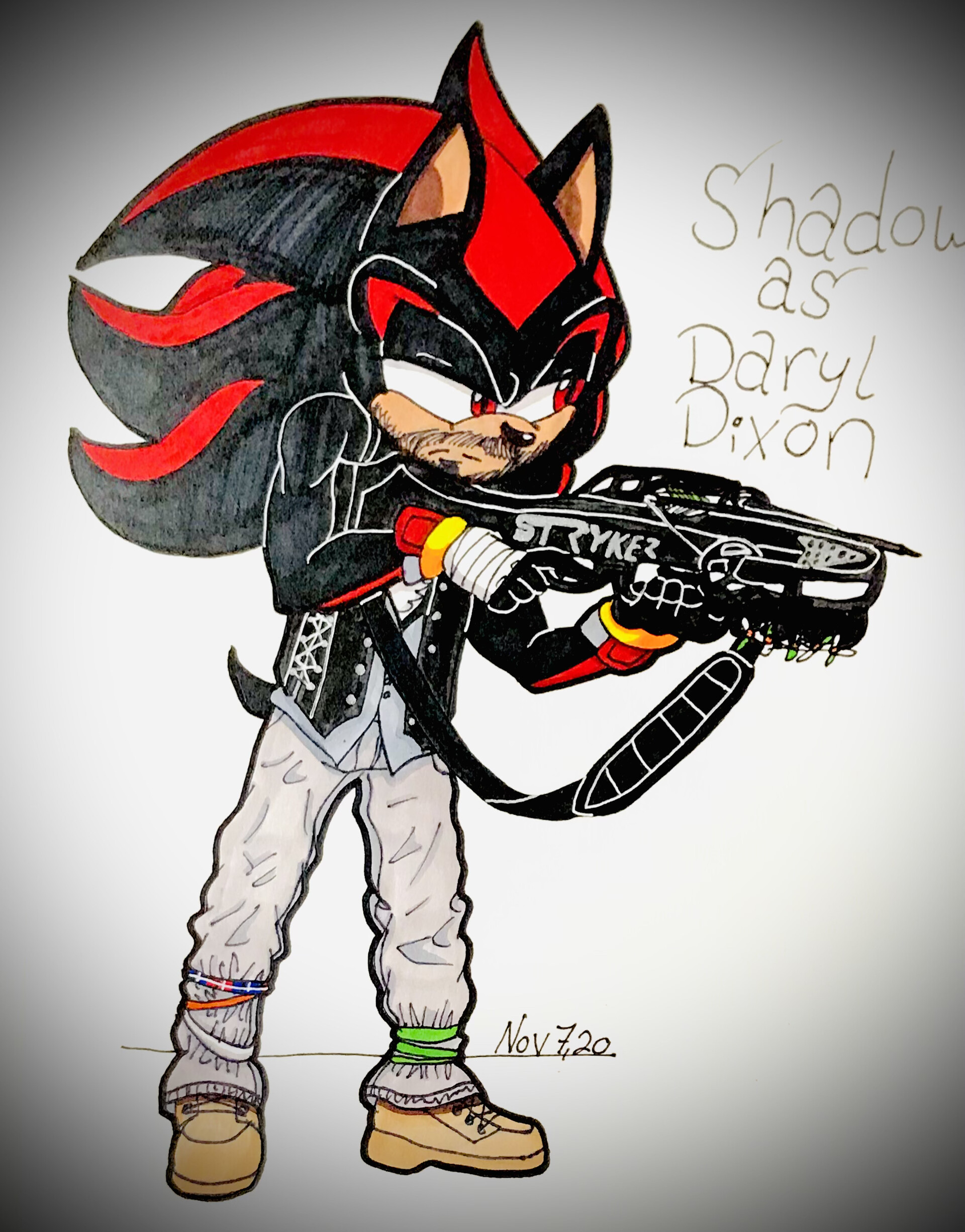 ArtStation - Shadow as Daryl Dixon The Walking Dead Colored!