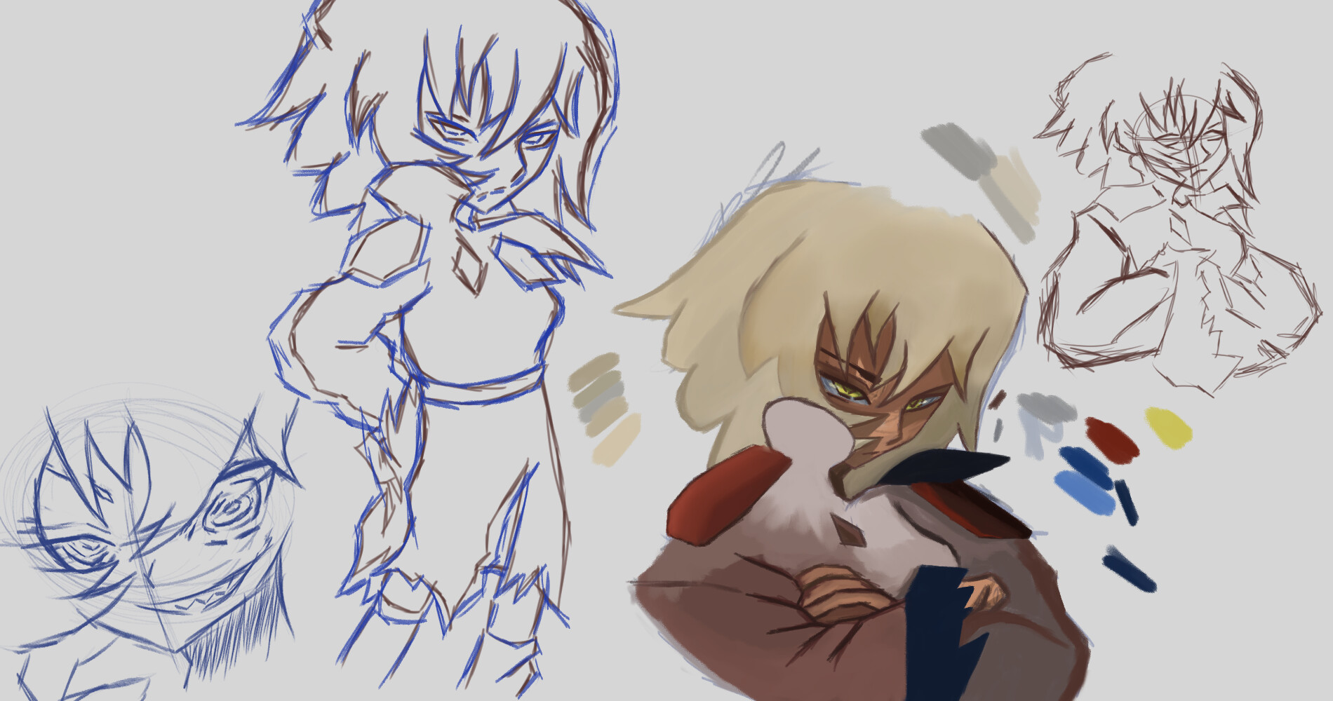 ArtStation - yangs rough character sheet