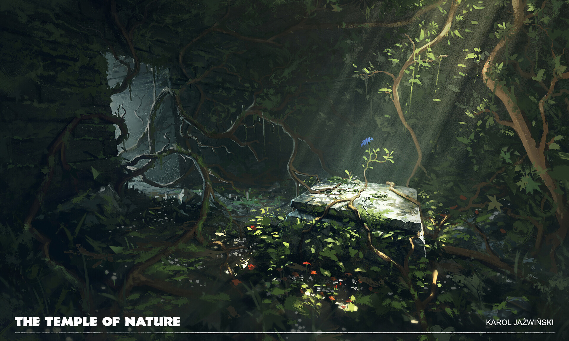 ArtStation - The temple of nature (Inside)