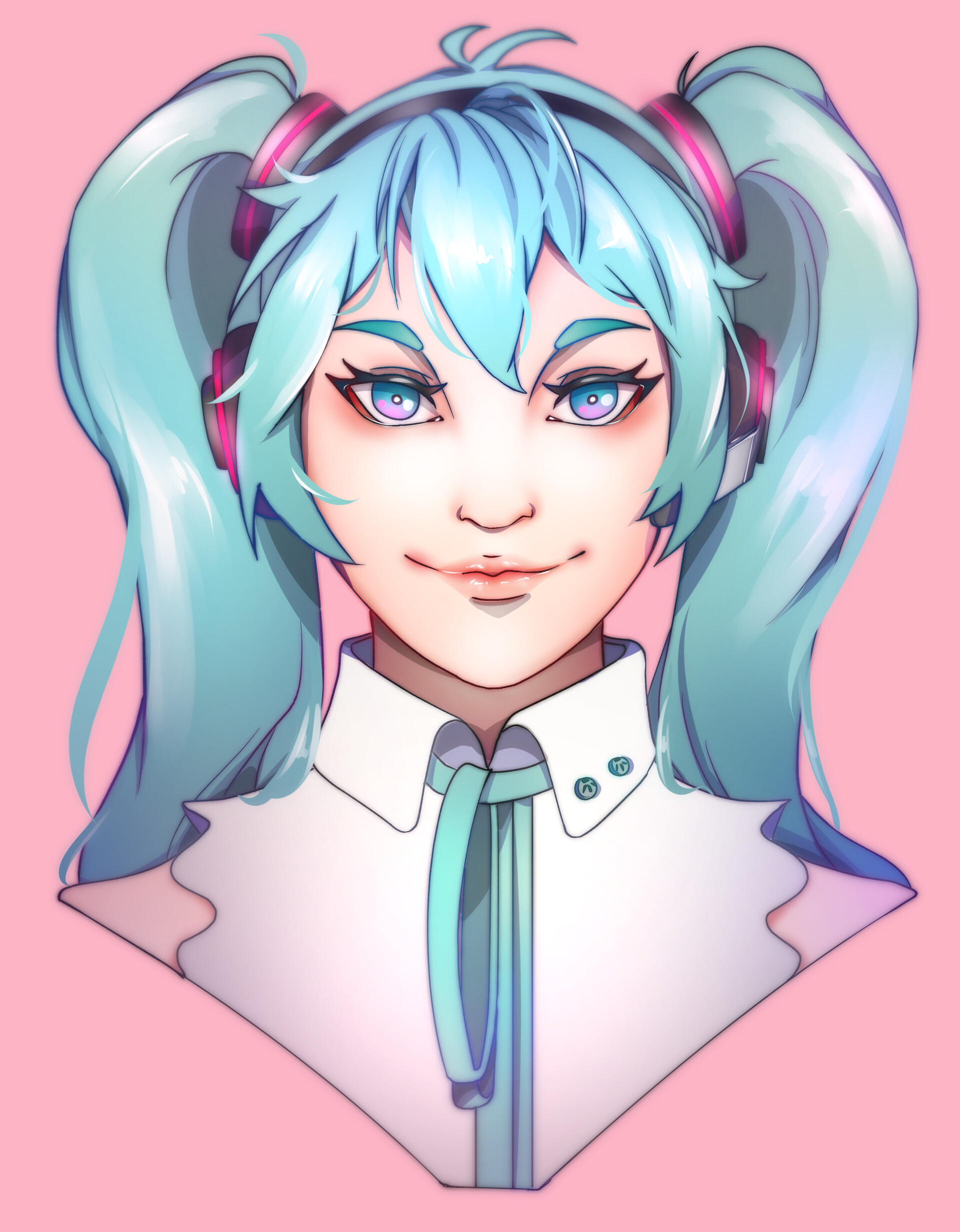 ArtStation - Hatsune Miku NT + Speed Paint