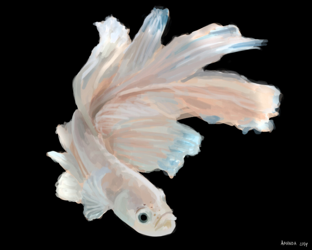 ArtStation - Lonely Tropical Fish