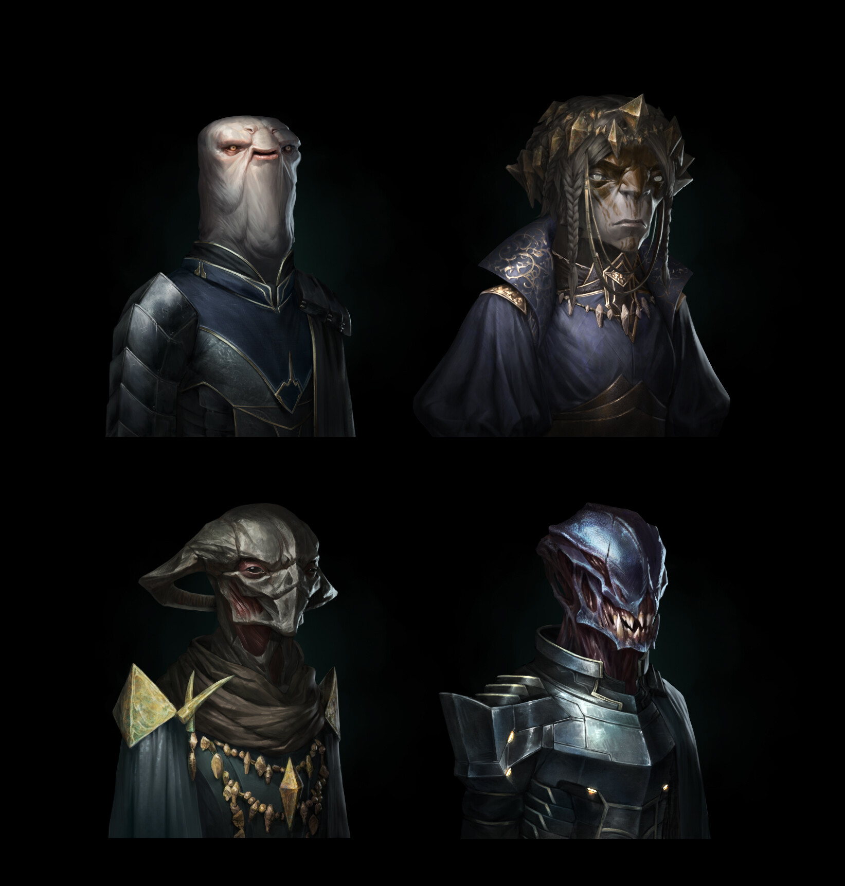 ArtStation - Stellaris: Necroids Portraits