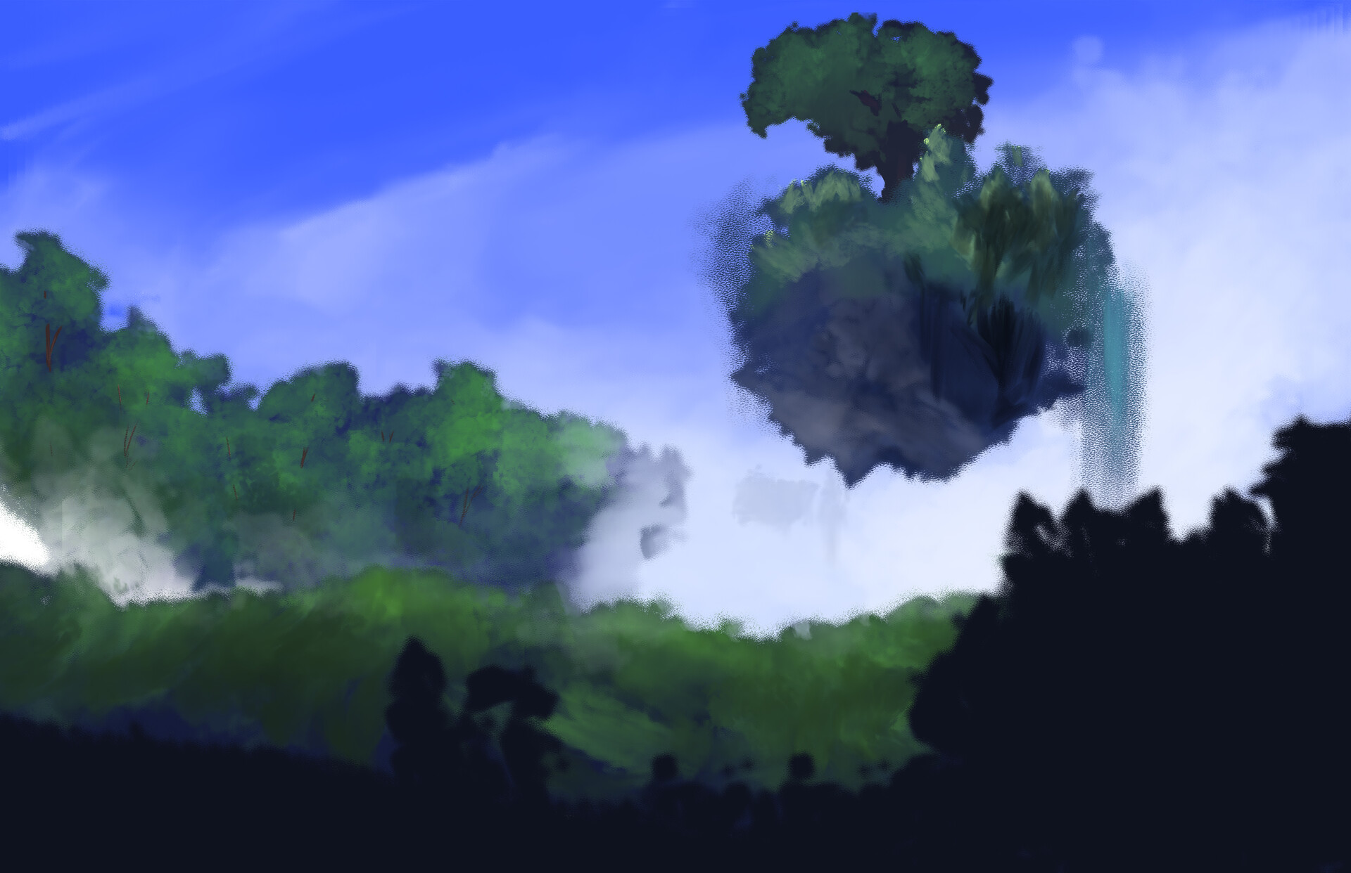 ArtStation - Floating Land Concept Art