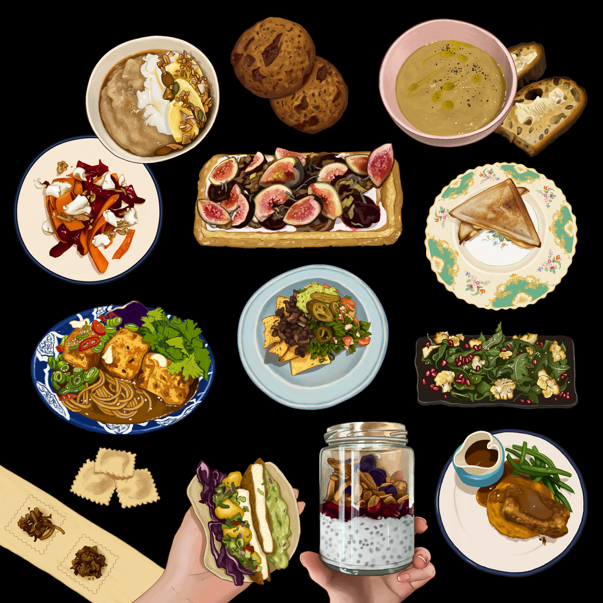 ArtStation - Commissioned Food Illustrations