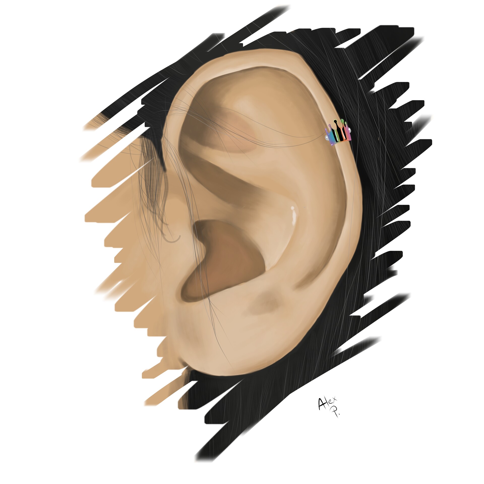ArtStation - Ear with helix