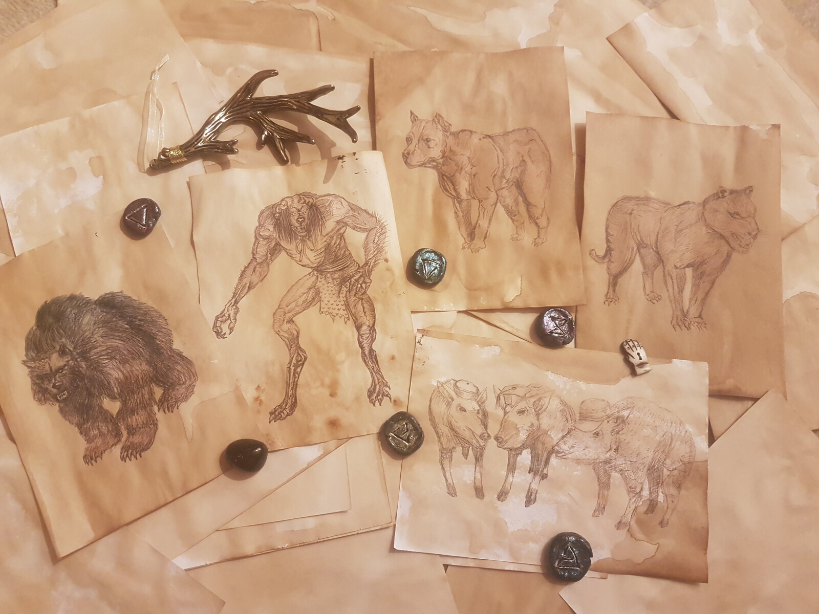 zoe williams - The witcher bestiary illustrations part 1