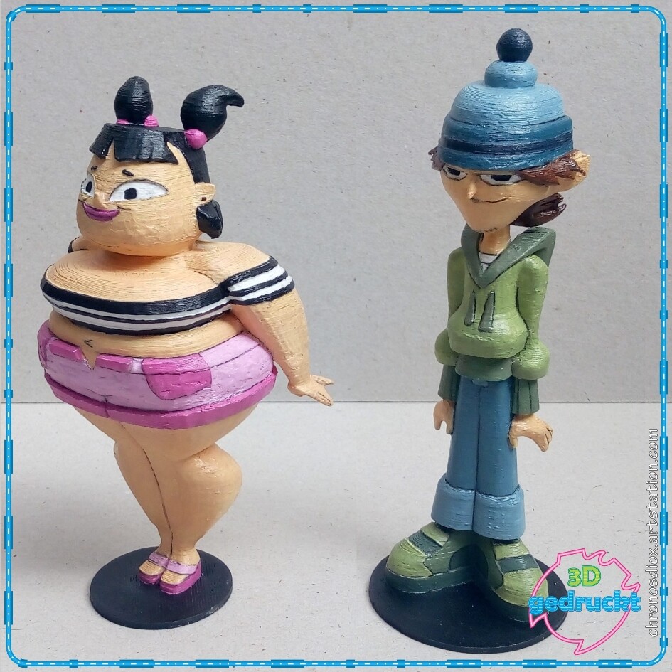 Mariano Castro Entenza - Sadie and Ezekiel 3d printed fanart figures ...