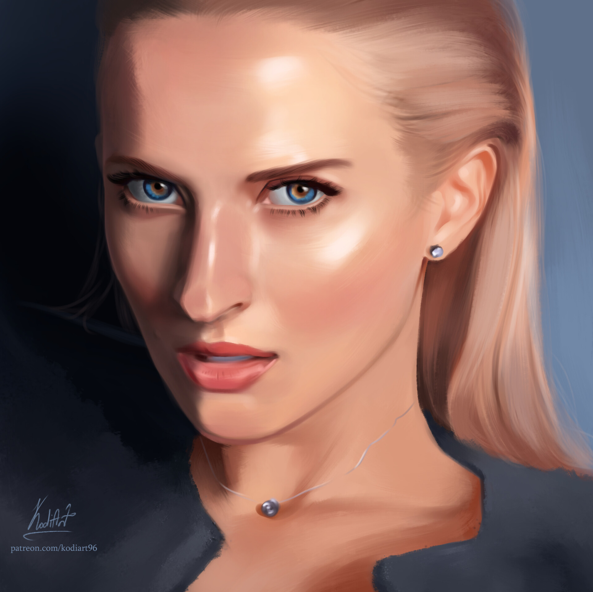 Artstation Portrait Of Blonde Hair Girl