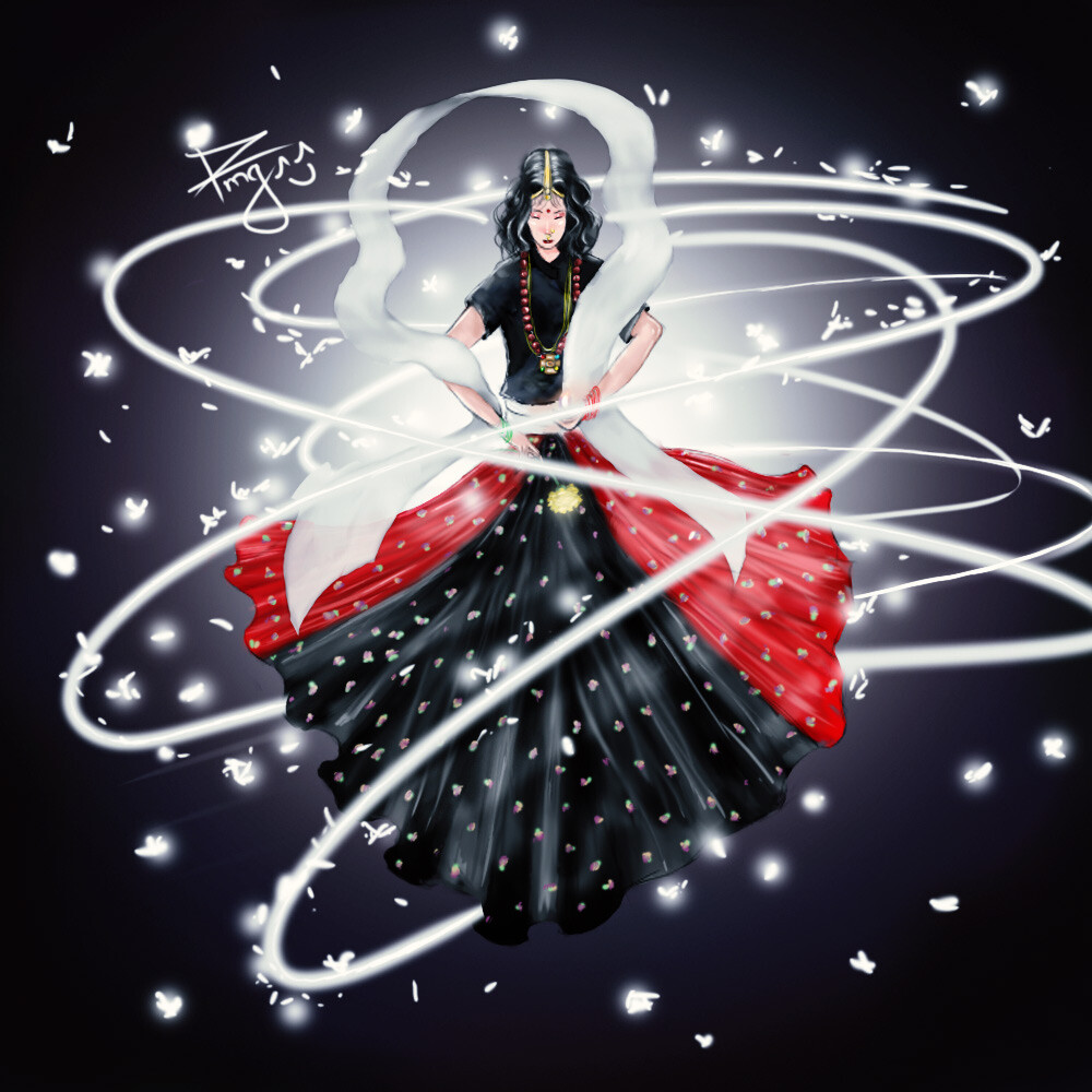 how to draw tamang dress