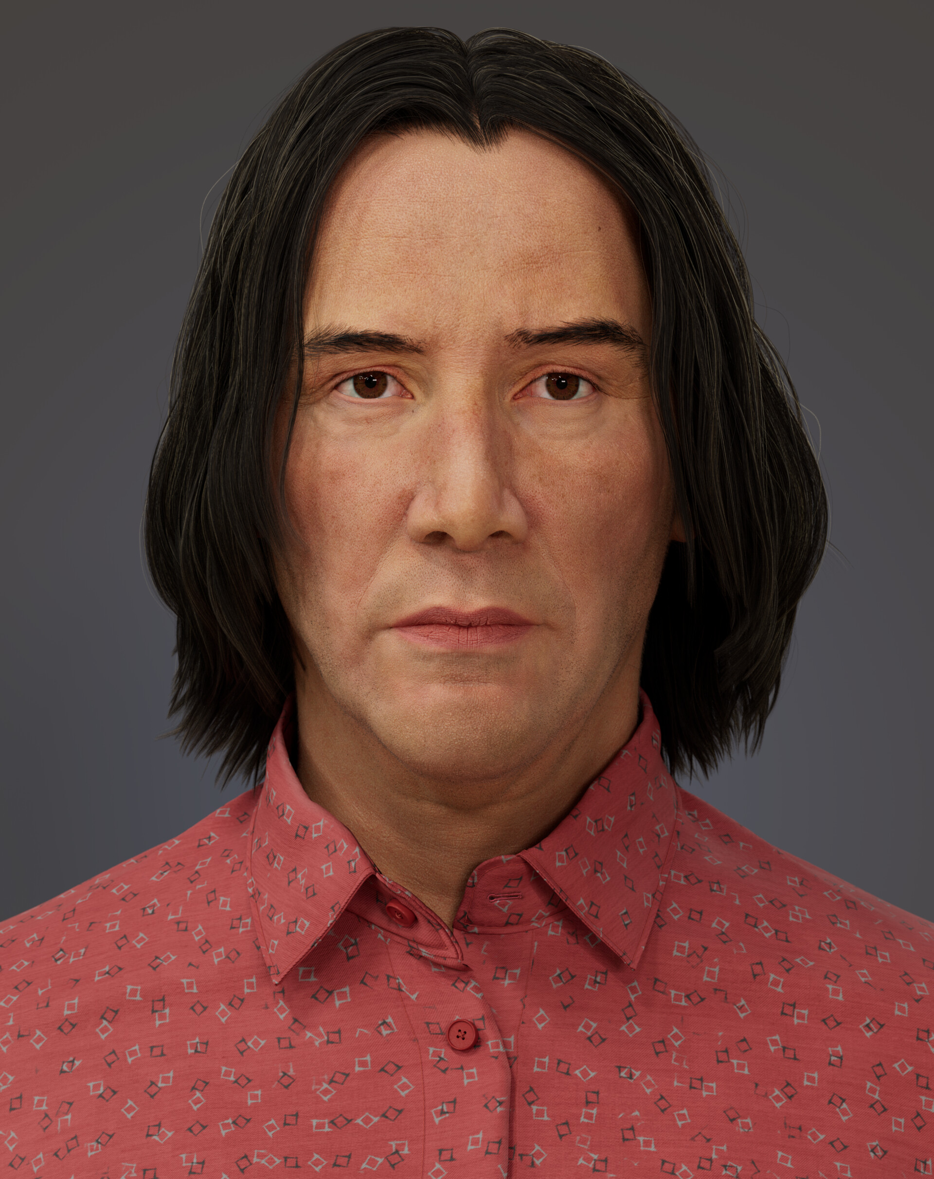 ArtStation - Ted / Keanu Reeves rework inspired by movie "Bill & Ted ...