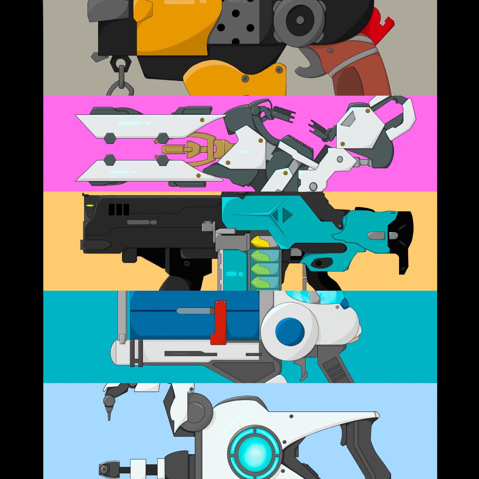 ArtStation - Overwatch Weapons