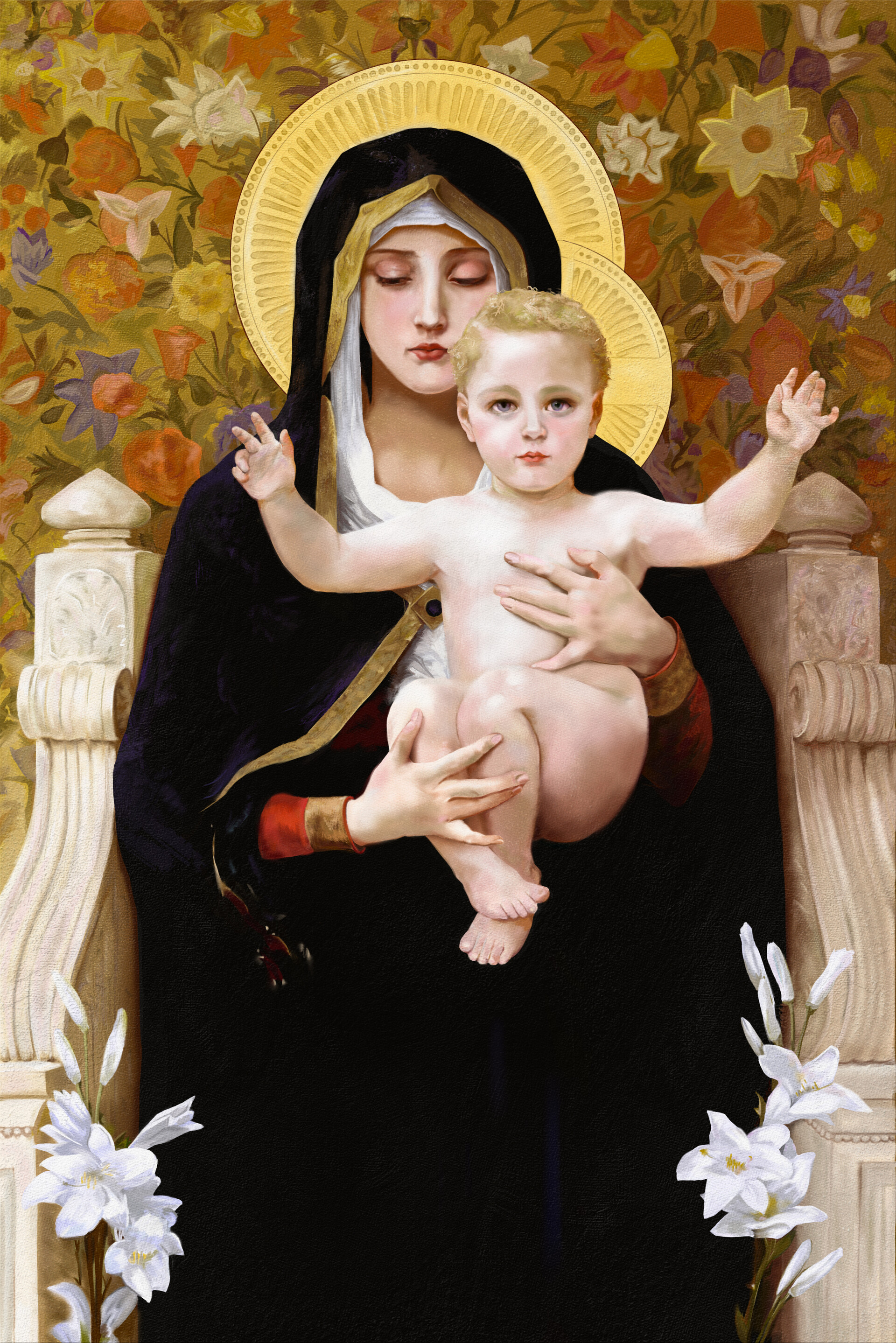 ArtStation - Master-copy of 'The Virgin of the Lilies'