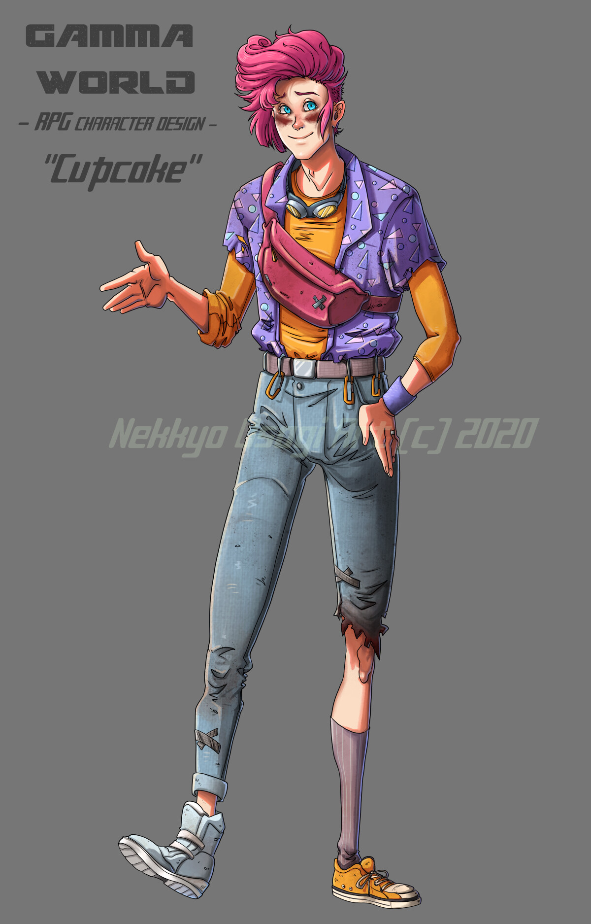 Nekkyo Usagi - Commission - Gamma World Character Designs