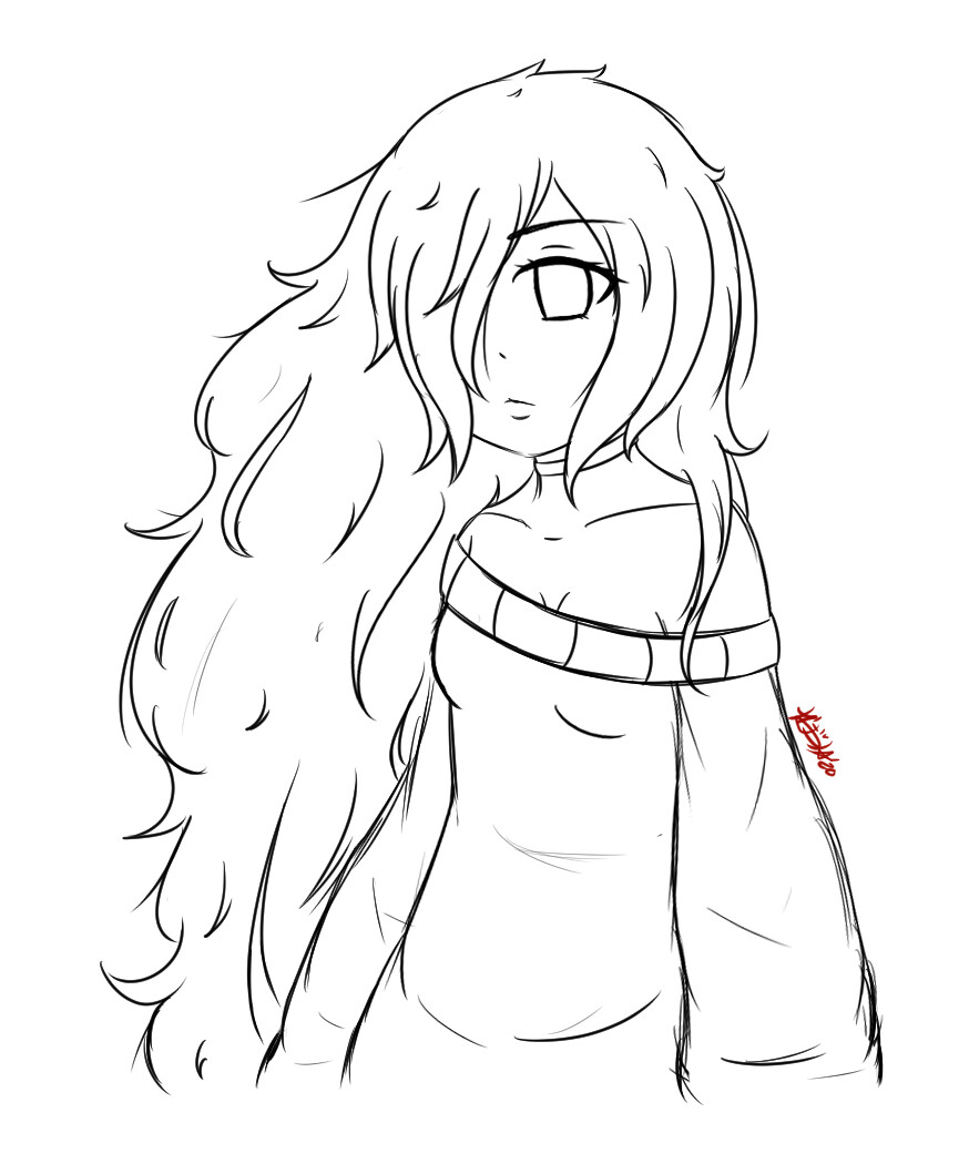 Sick Girl Drawing Bases