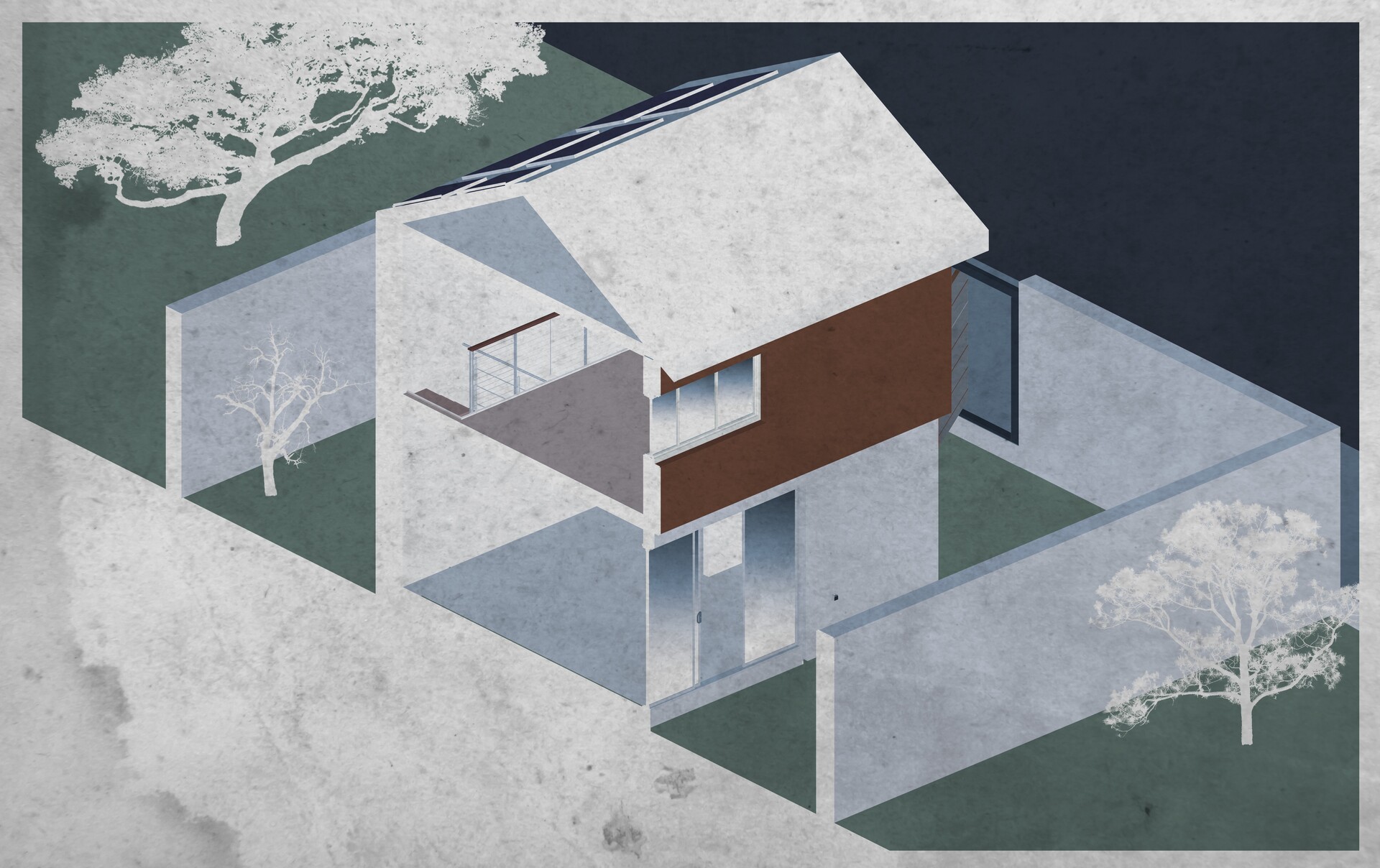 Rowdy - Individual House Axonometric - Render test