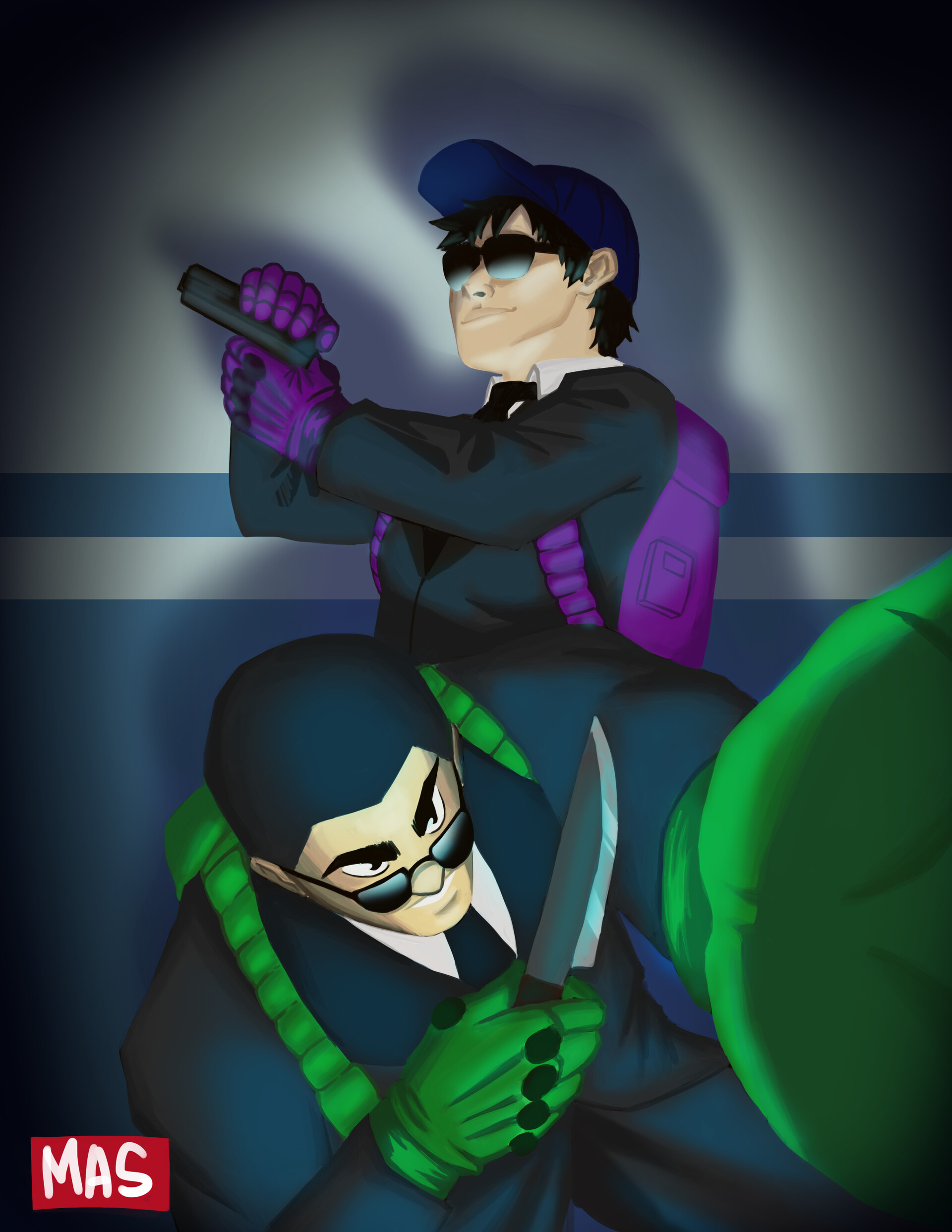 ArtStation - Among Us: Men in Black