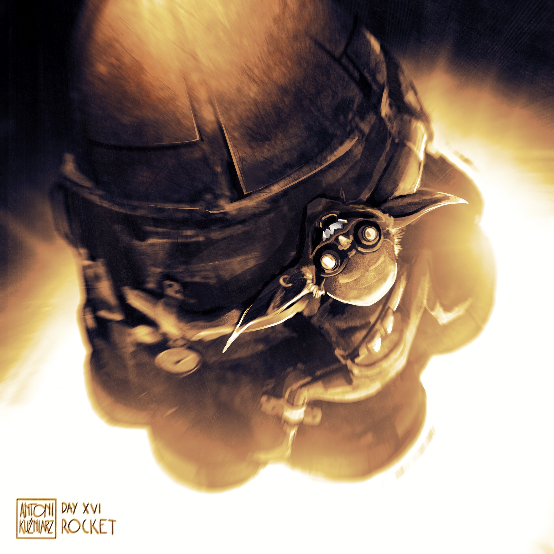 ArtStation - "Rocket" Day 16, Inktober 2020