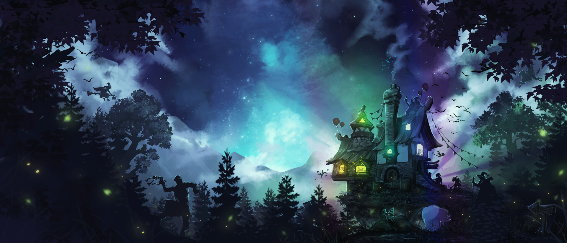 ArtStation - Magical Friends - Landing Page Illustration