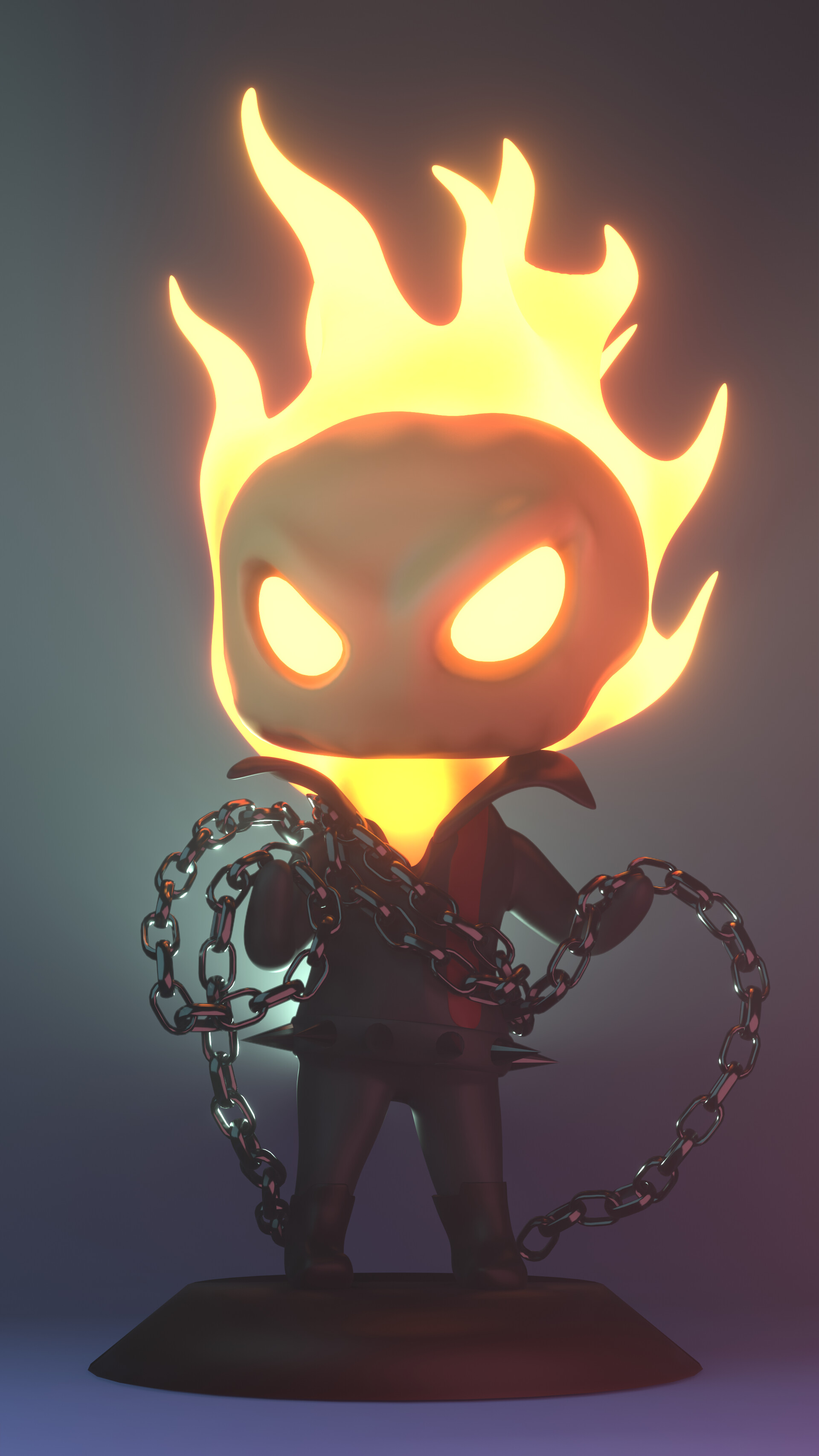 ArtStation - Zbrush Model Ghost Rider