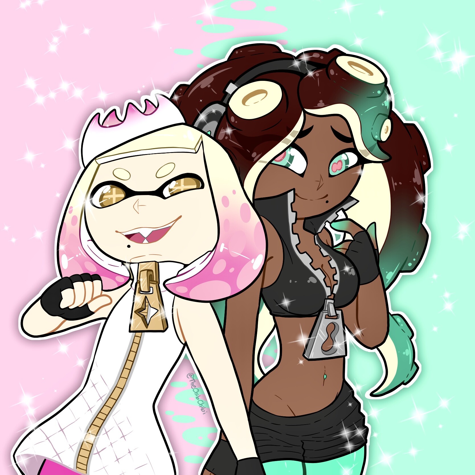 ArtStation - Splatoon 2 (Pearl, Marina, Callie & Marie)