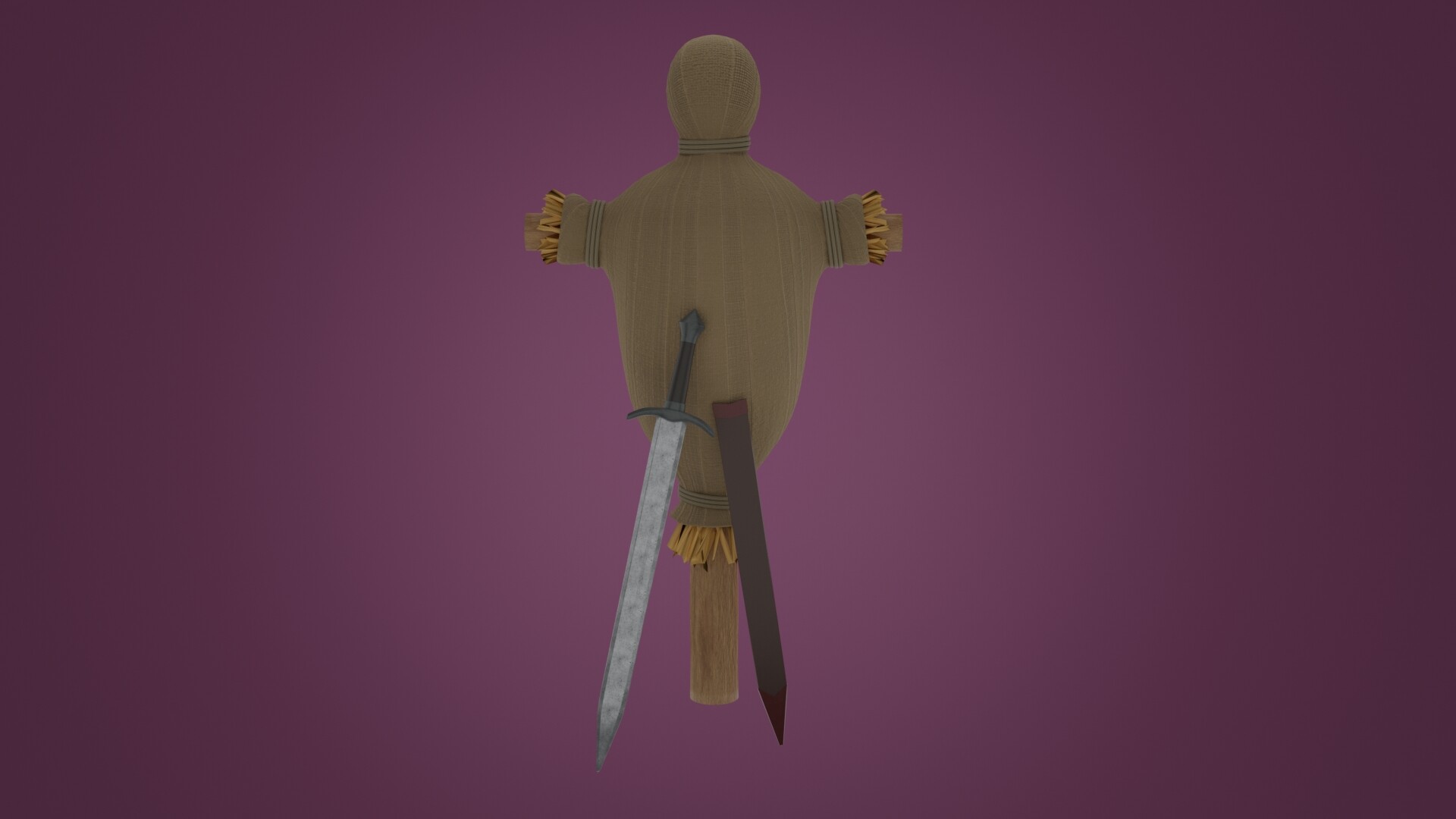 ArtStation - Sword and training dummy