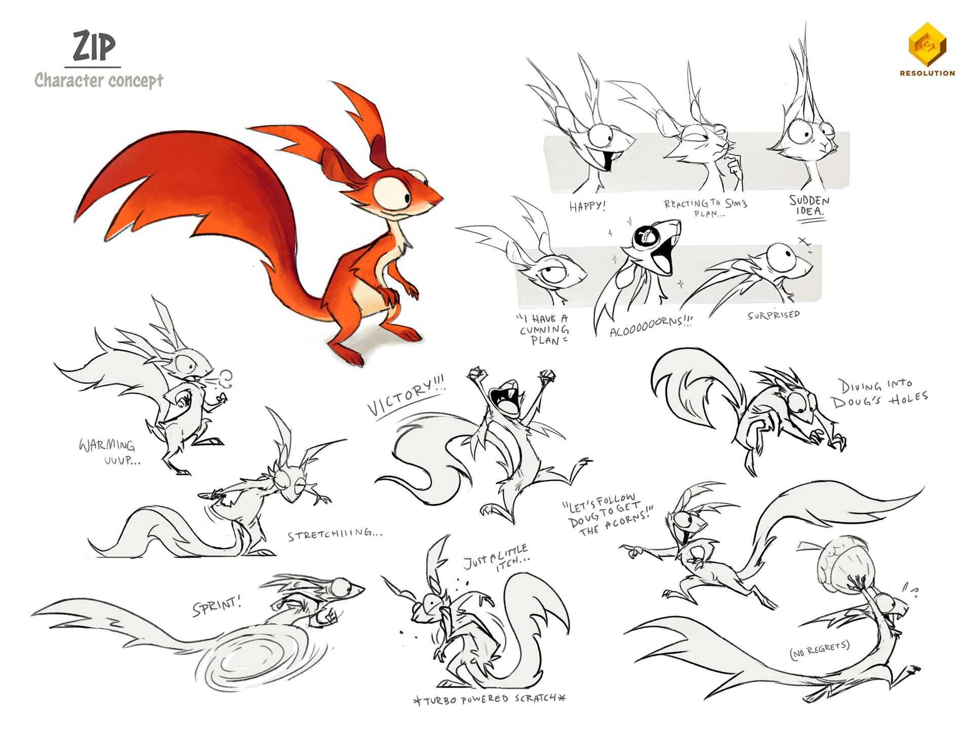 Jonathan Wesslund - Acron: Attack of the Squirrels - Art compilation