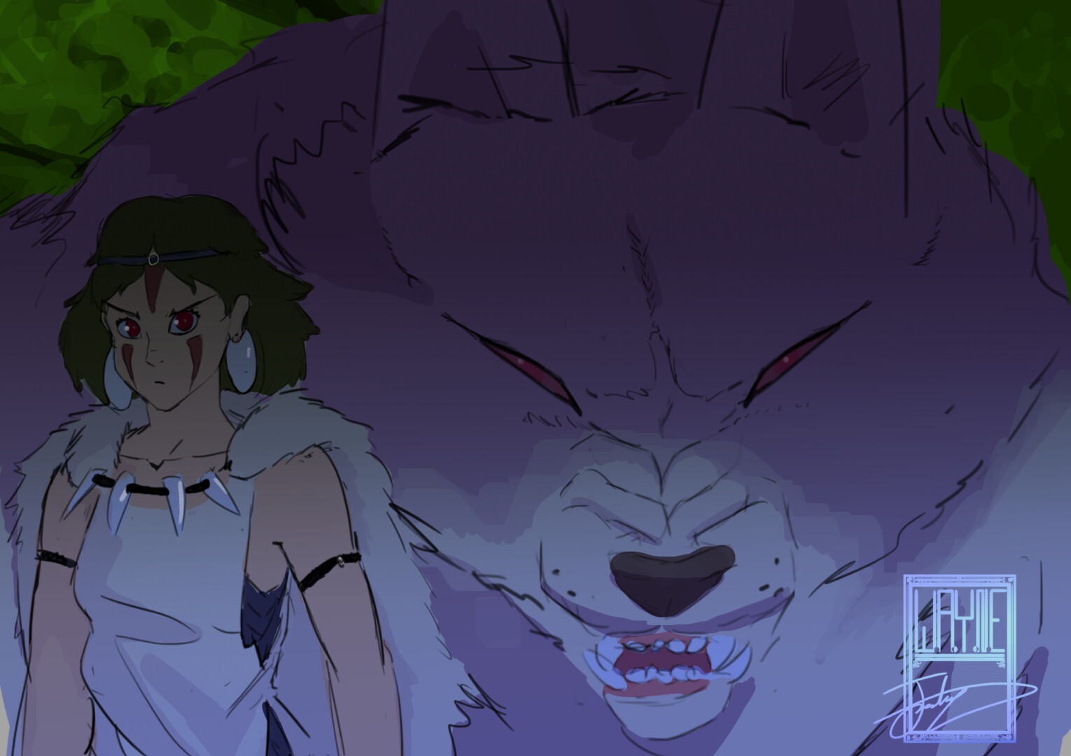 ArtStation - Princess Mononoke fan-art