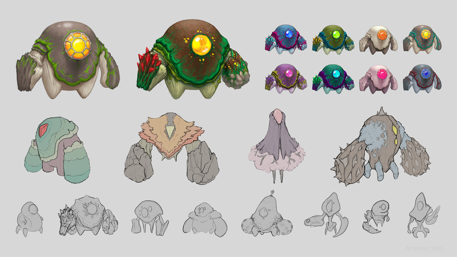 Andrew J Soto - Bas Character Design & Model Sheet