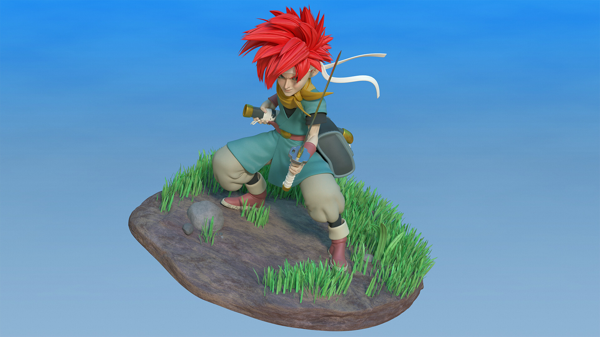 ArtStation - Chrono Trigger 25th Anniversary Sculpt