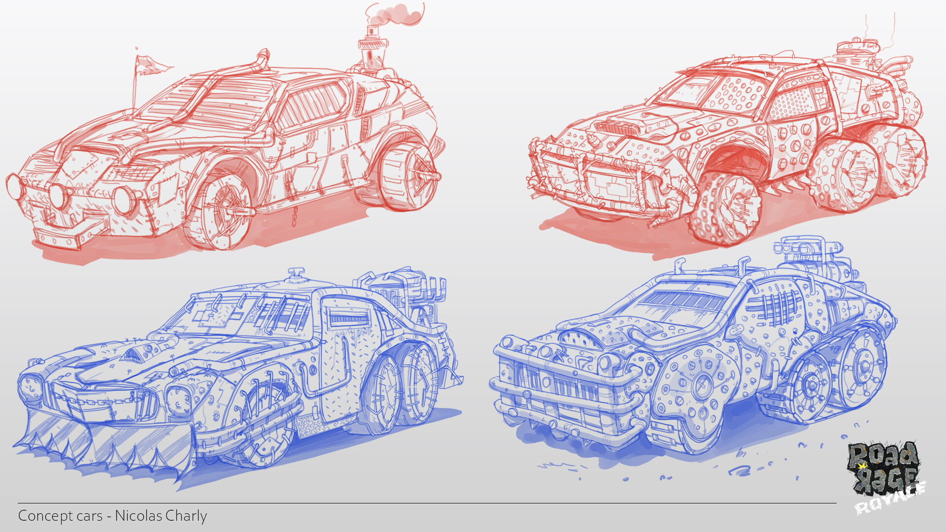 ArtStation - Road Rage Royale - Concepts 1 - The Cars