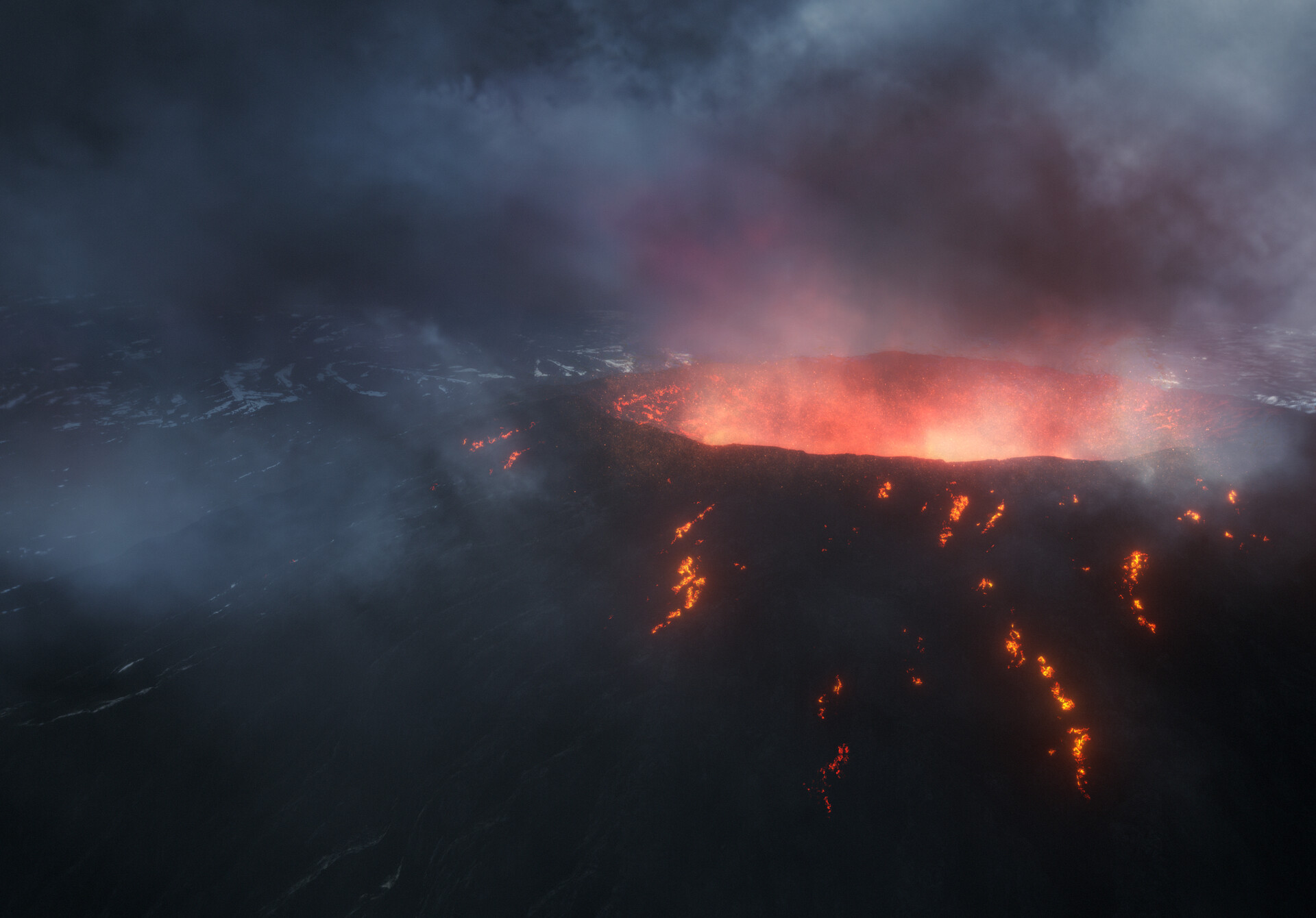 ArtStation - Volcano awakening