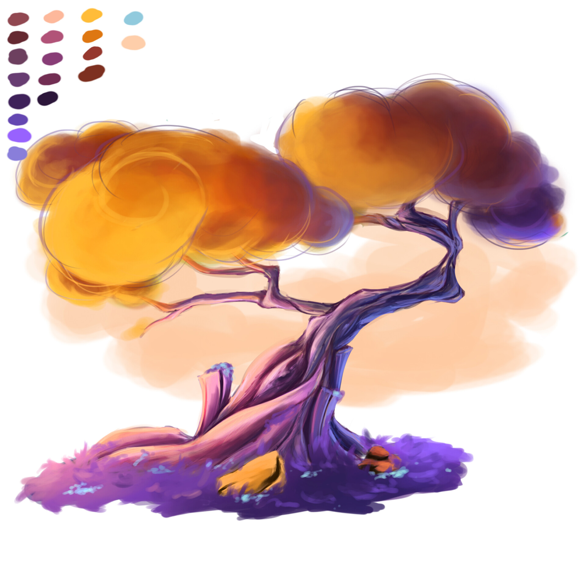 ArtStation - Trees palette