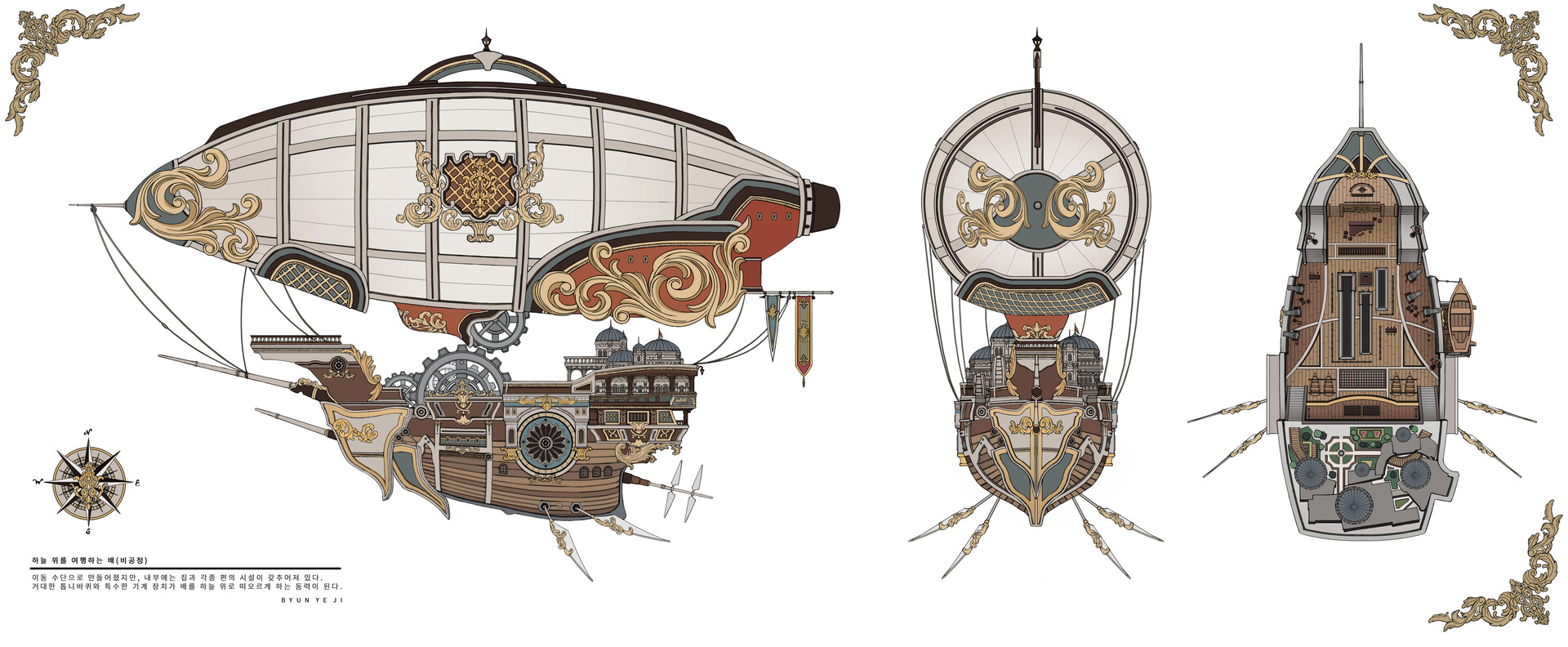 ArtStation - Fantasy Airship