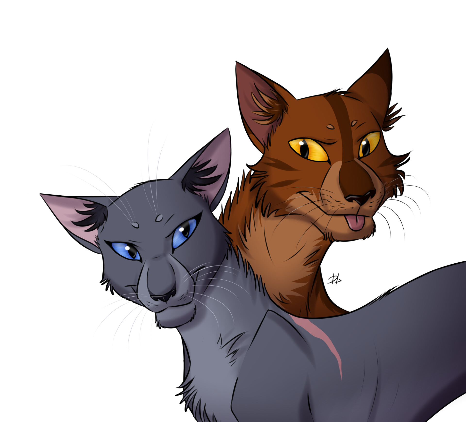 Warriors Cats Bluestar And Oakheart