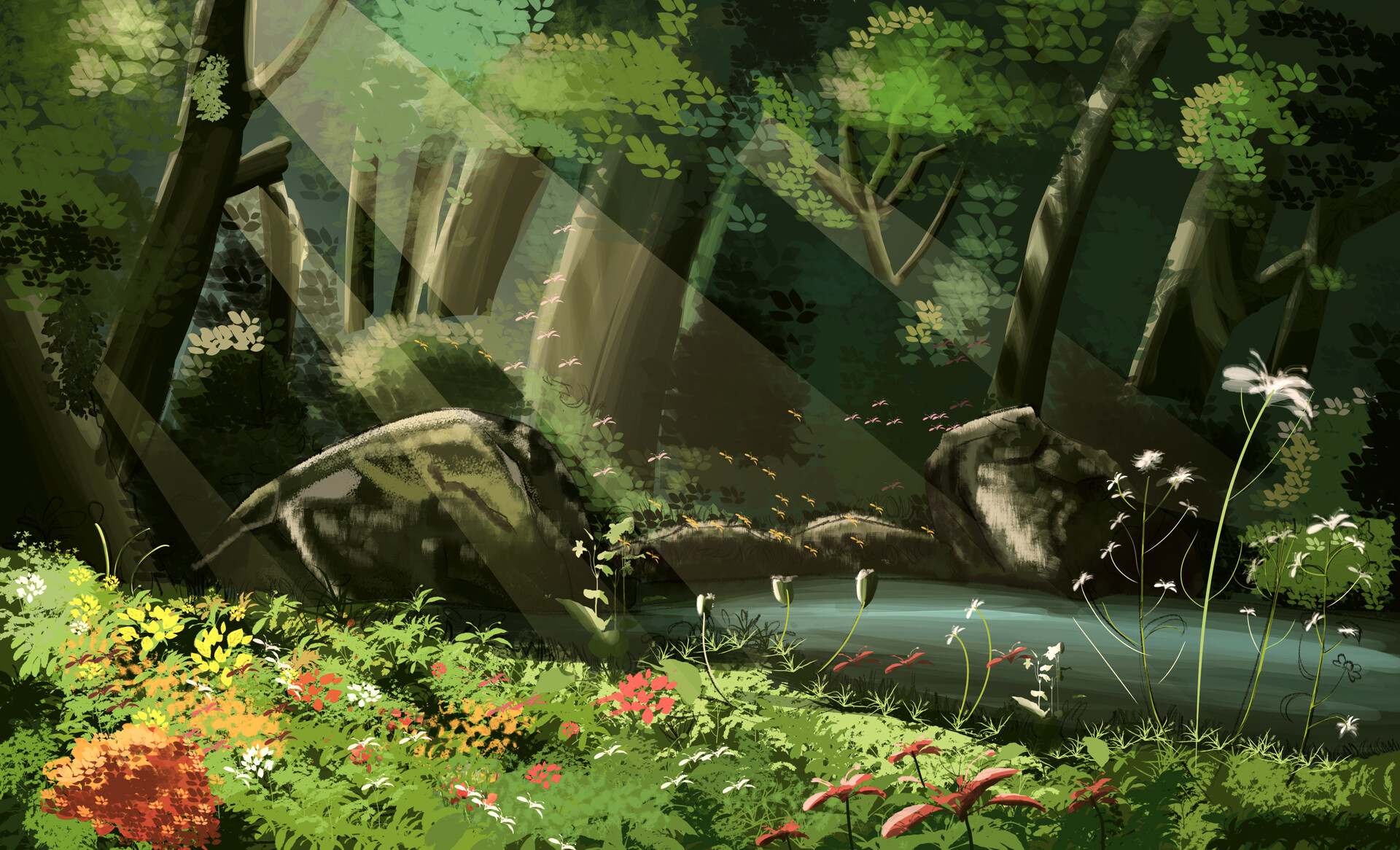 ArtStation - Beautiful forest (BG)